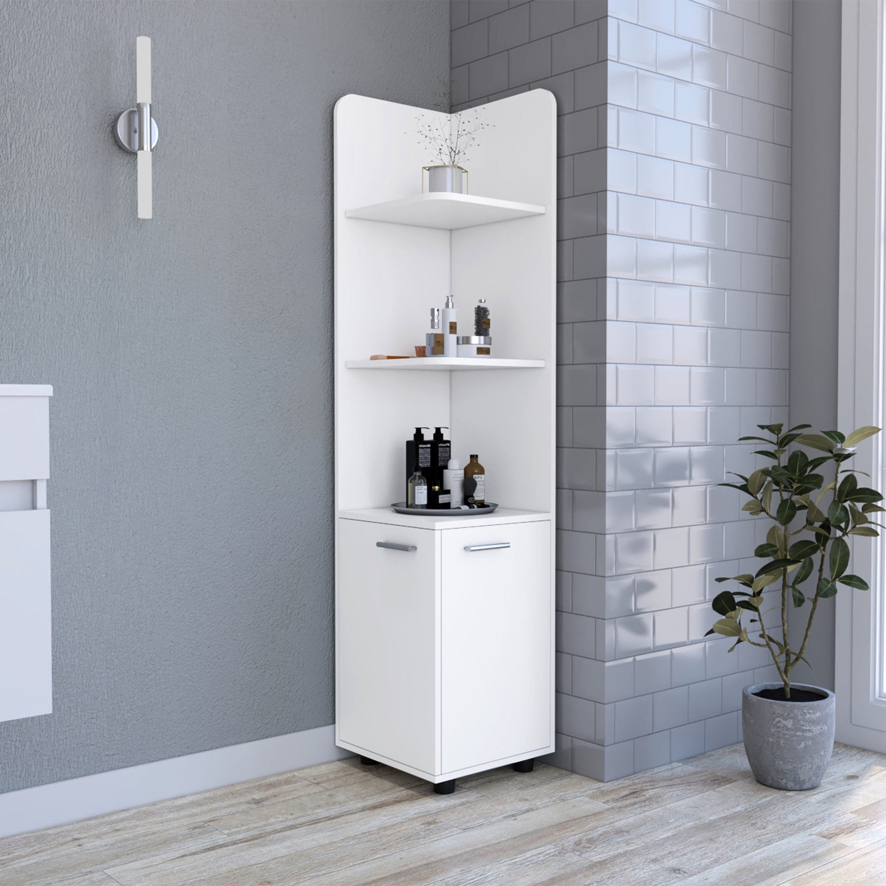 Freestanding Placement & Shelf Accessibility - Bathroom Management ...