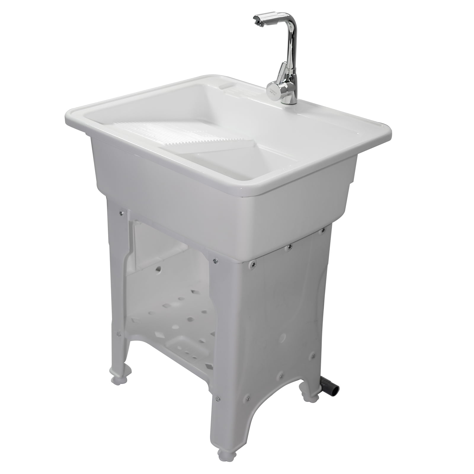 Freestanding Plastic Utility Sink Laundry Tub outdoor sink Drop in Deep ...
