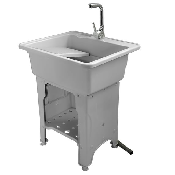 Freestanding Plastic Utility Sinks Utility Sink Laundry Tub Drop in ...