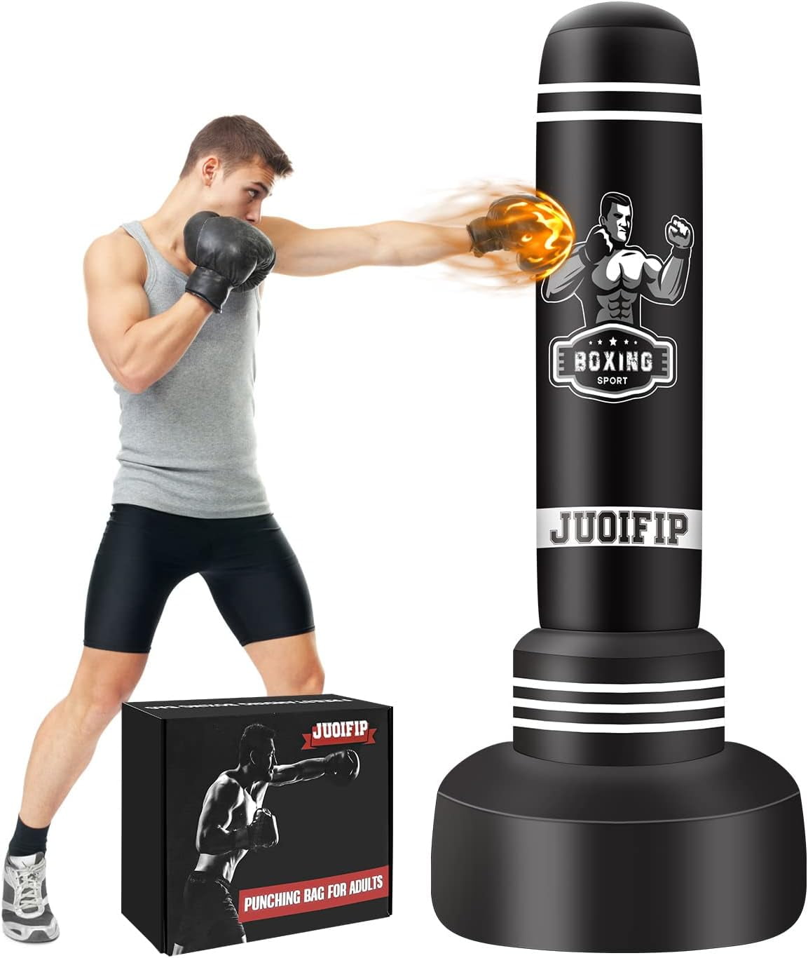 Freestanding Punching Bag for Adults, 70" Boxing Punching Bag for ...