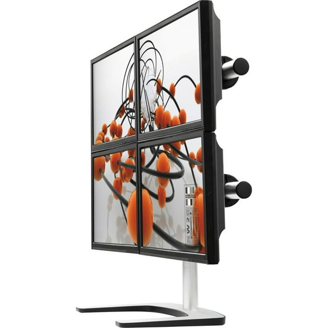 Atdec Visidec VFS-Q Free-Standing Quad Monitor Stand for 27" Displays ...