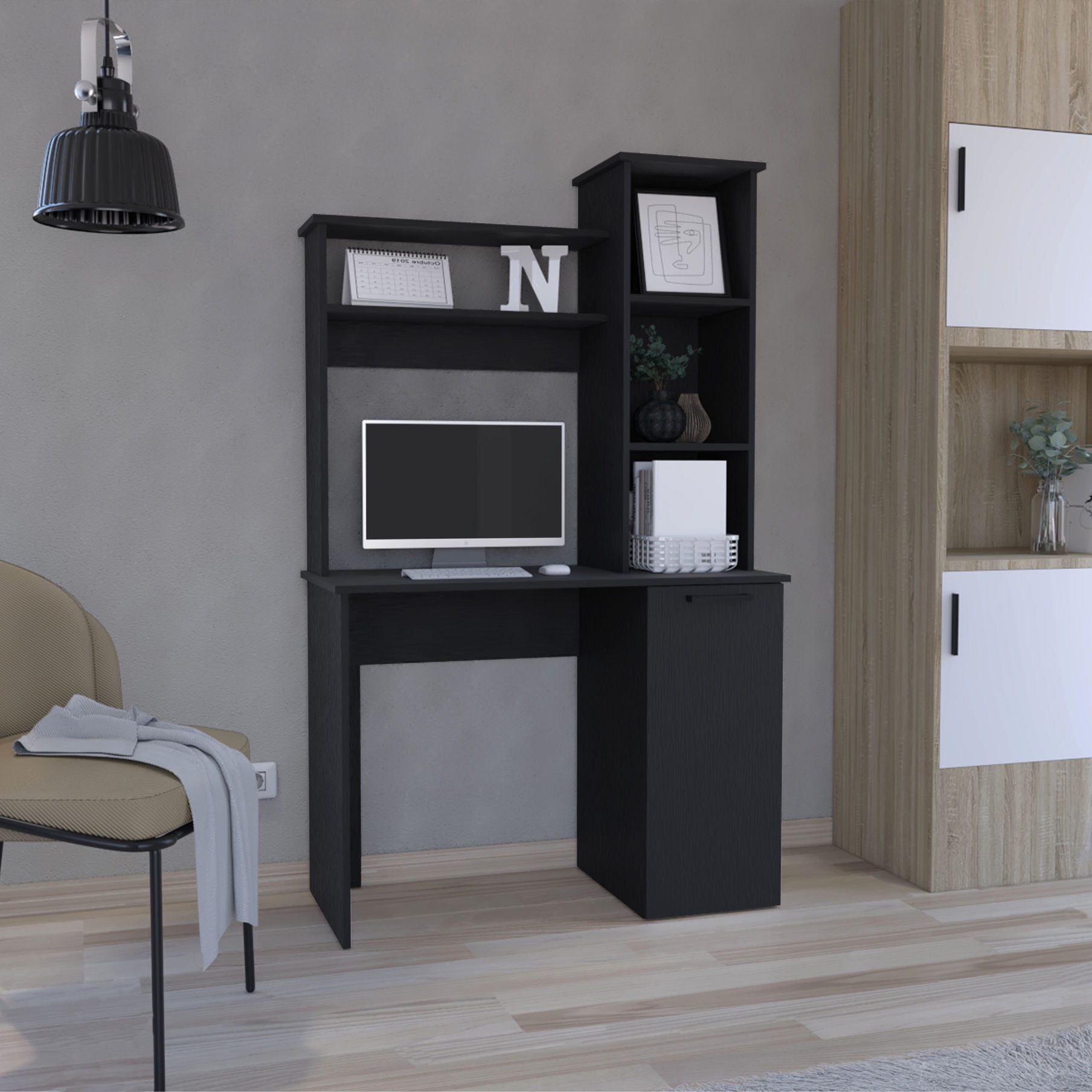 Freestanding Rectangular Desk - Large Work Surface - Office Workspace ...
