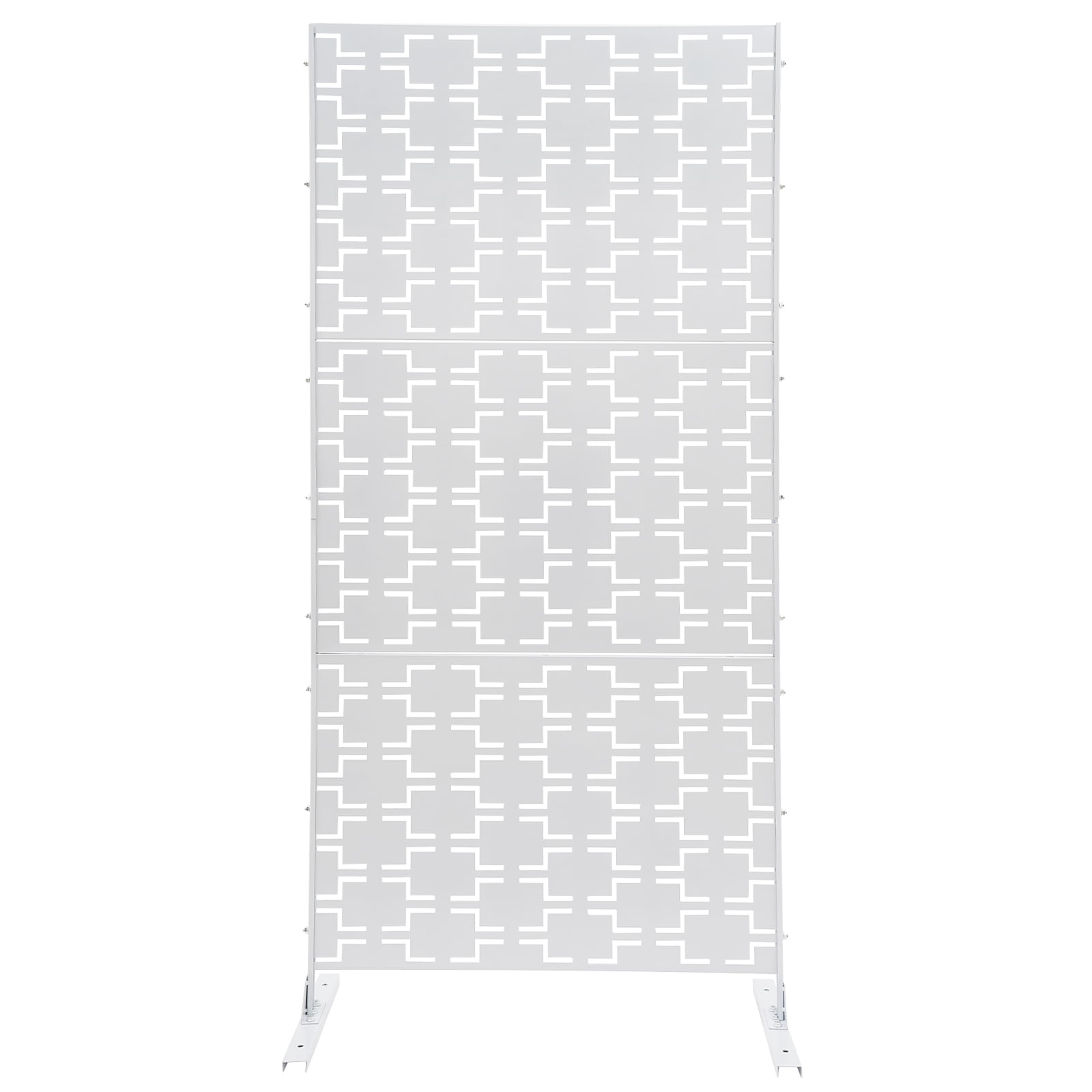 Freestanding Rectangular Steel Privacy Screen Outdoor Indoor 35 4 15 7 ...