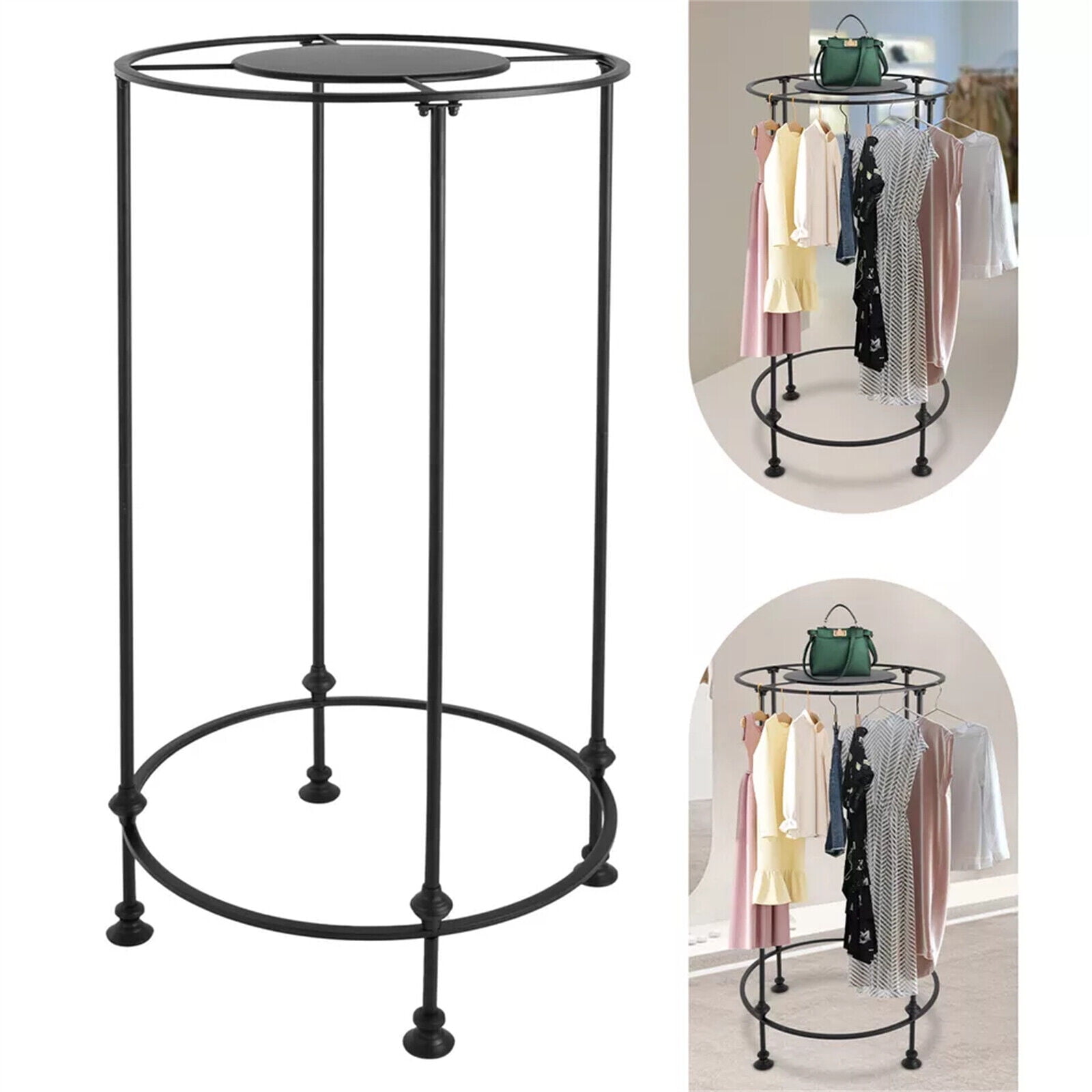 Freestanding Round Garment Display Retail Rack Clothes Store Display ...