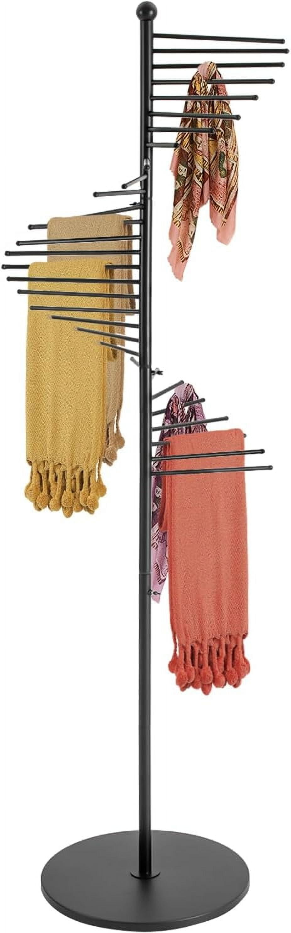 Freestanding Scarf Display Rack, Metal Spiral Scarf Holder, Hijab Stand ...