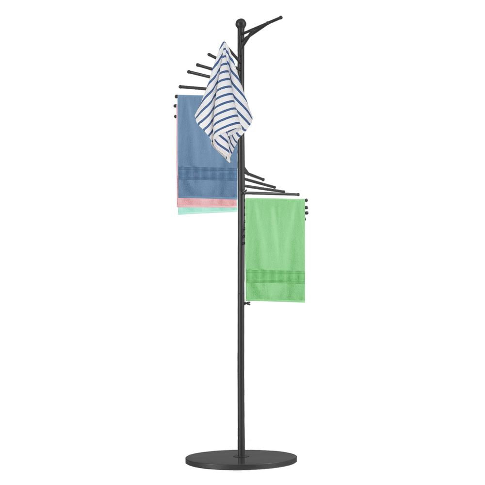 Freestanding Scarf Stand Freestanding Metal Pants Racks with 30 Rods ...