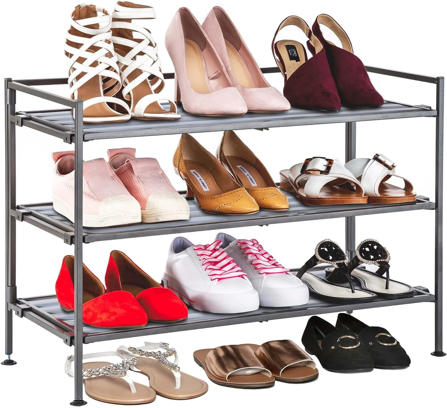 Freestanding Storage Shelf - Durable & Stackable Organizer - Walmart.com