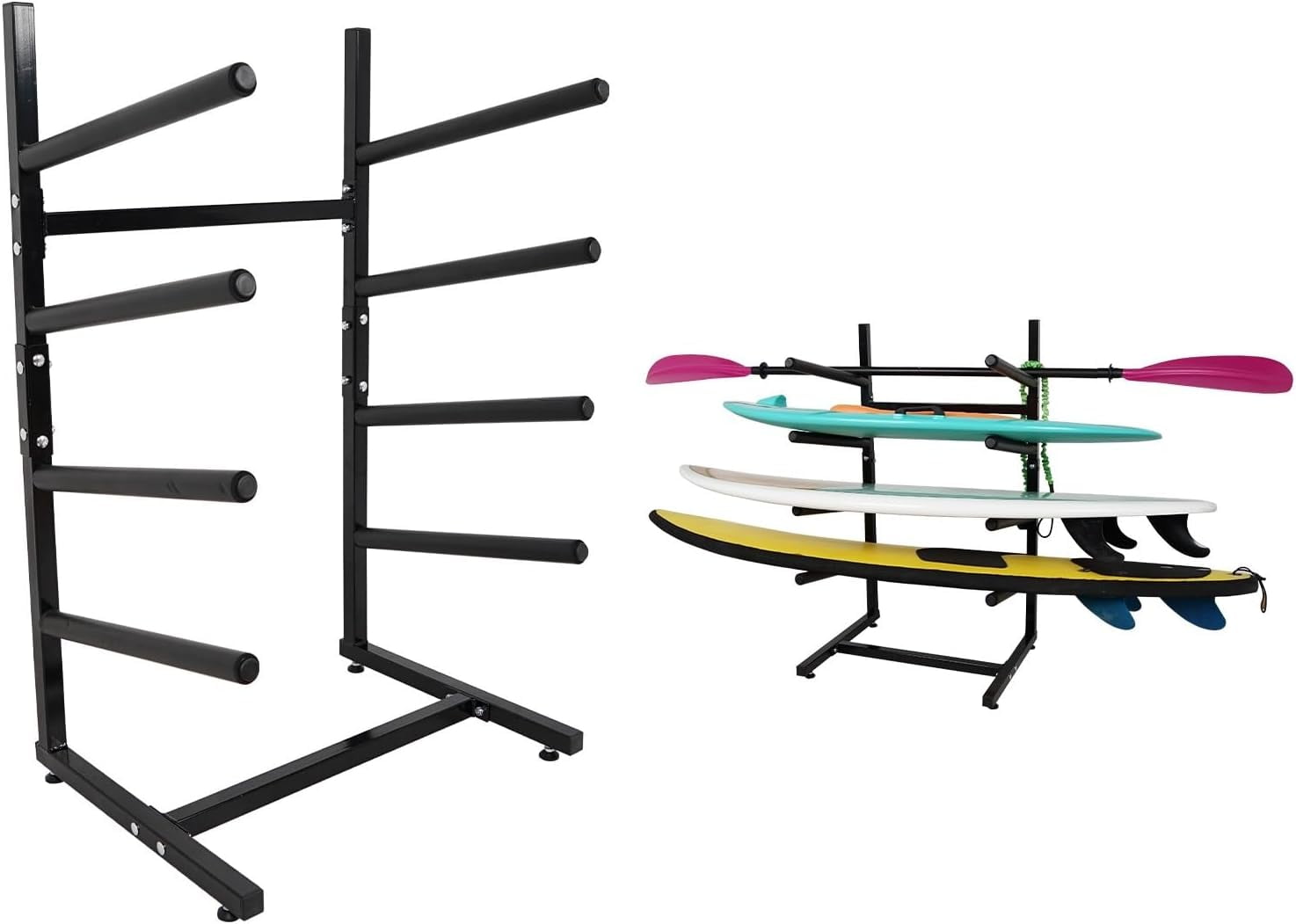Freestanding Surfboard Rack Surfboard Stand for 4 SUP, Surf Board ...