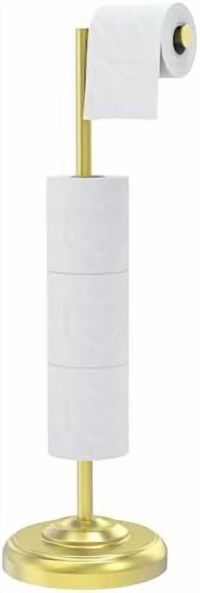 Freestanding Toilet Paper Holder Stand with Storage – Holds 4 Extra ...