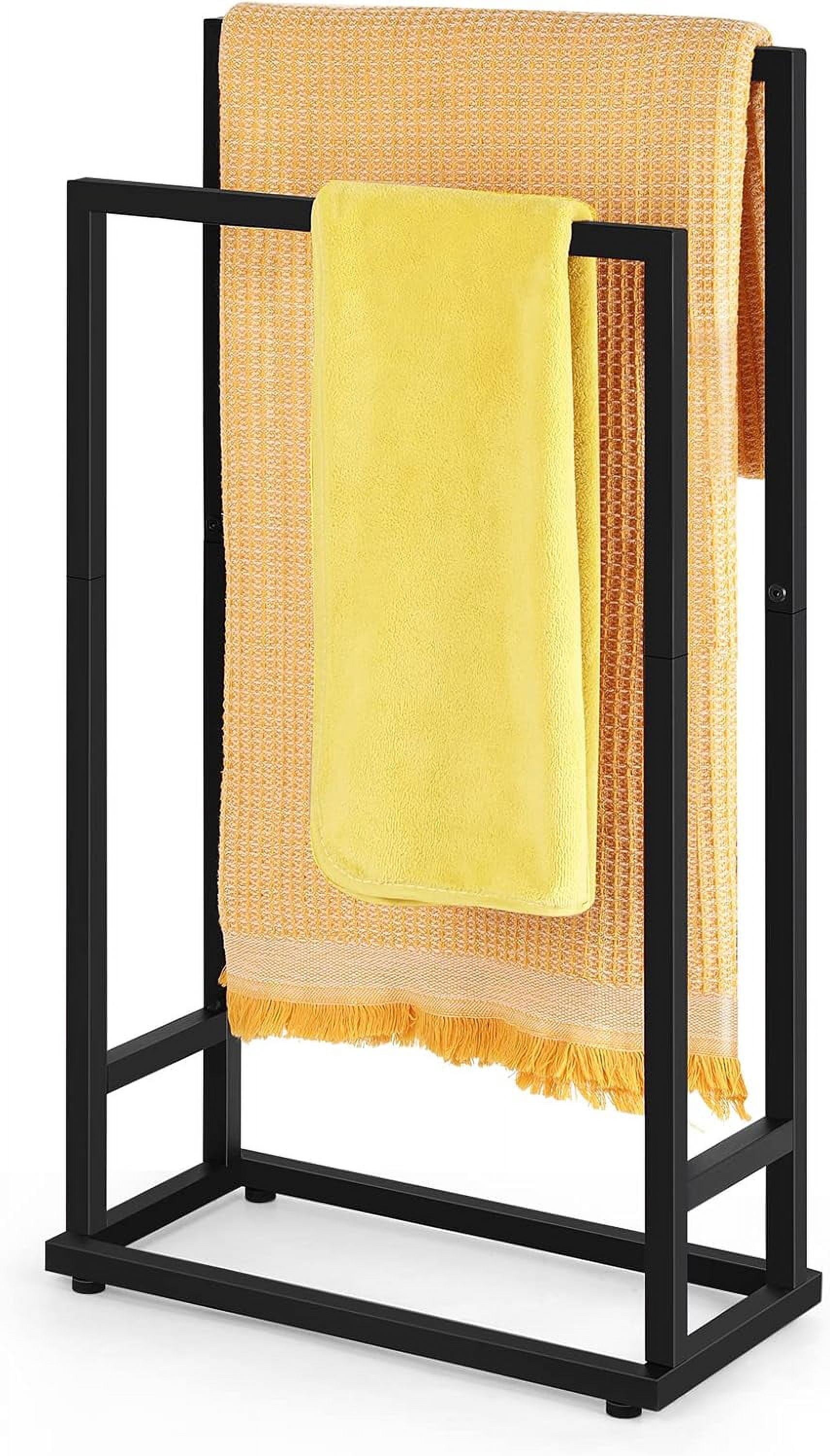 Freestanding Towel Rack 2 Tier Towel Holder Stand Small Hand Towel ...