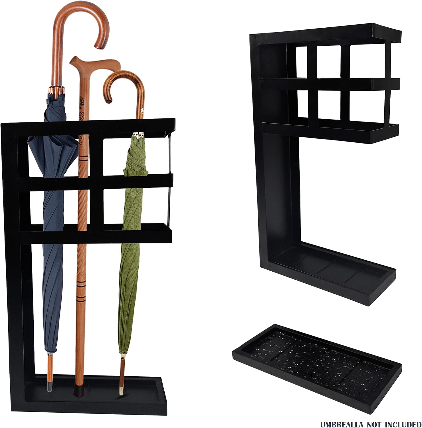 Freestanding Umbrella Stand Rack, Umbrella Holder with Removable Bottom ...