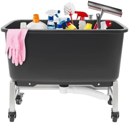 Freestanding Utility Mop Sink, Plastic Mop Sink Service Basin with ...