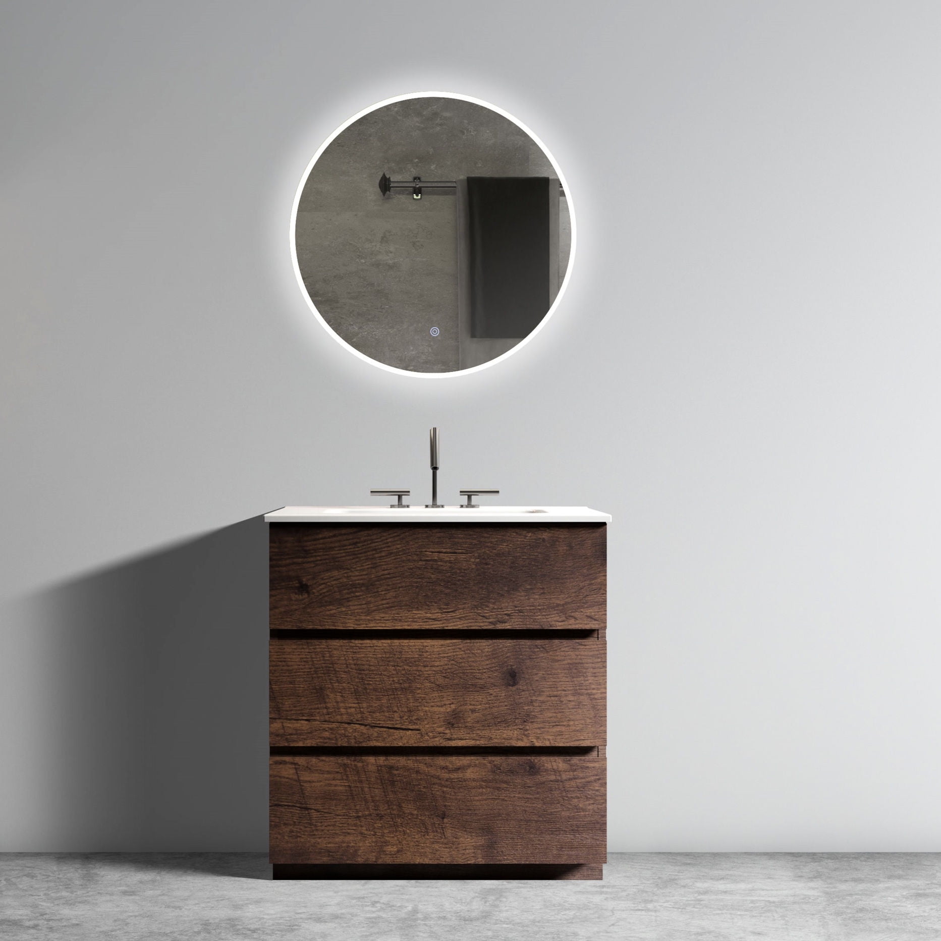 Freestanding Vanity for Bathroom | Optimized Drawer Space | Abrasion ...
