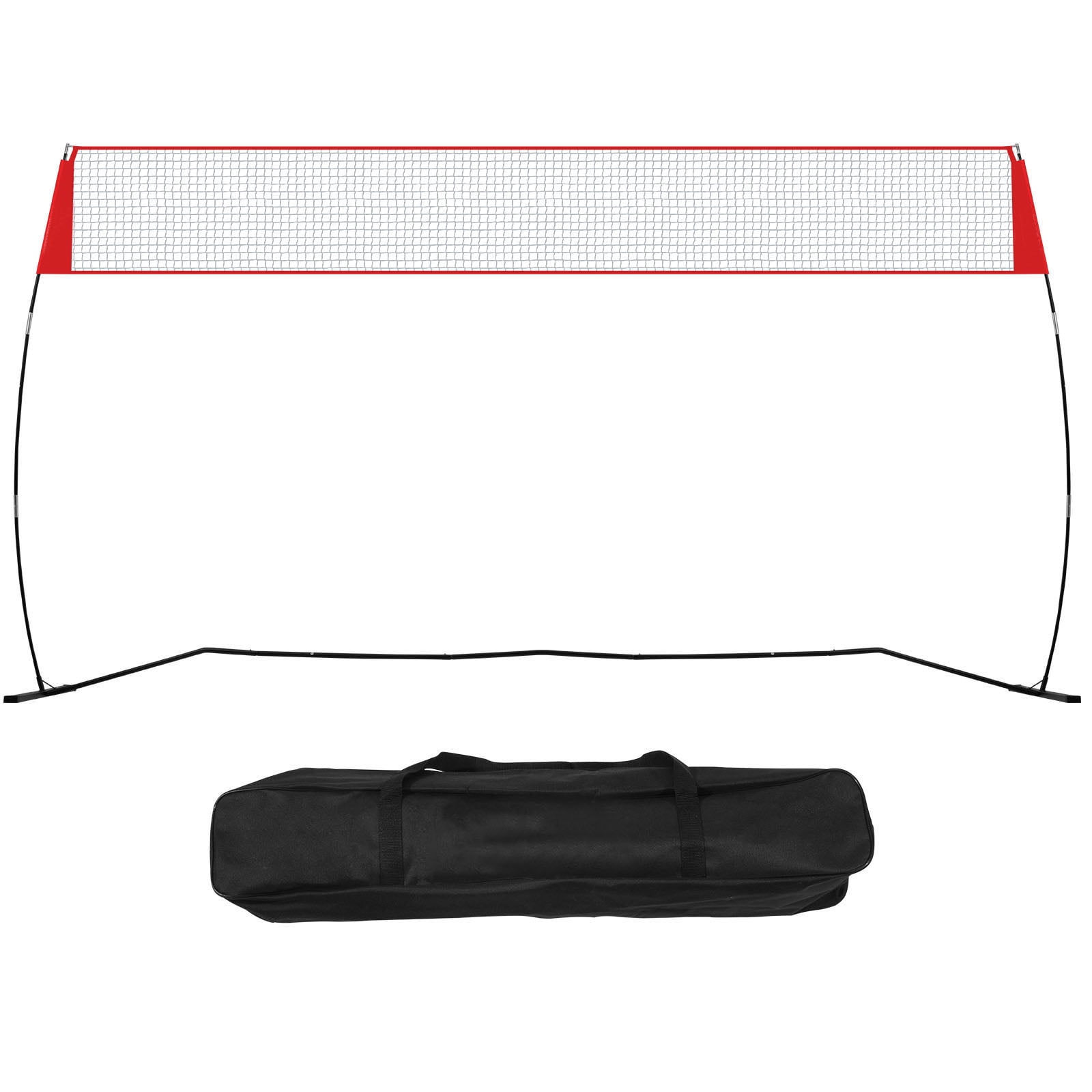 Freestanding Volleyball Training Net, Adjustable Height 7.4–8 FT ...