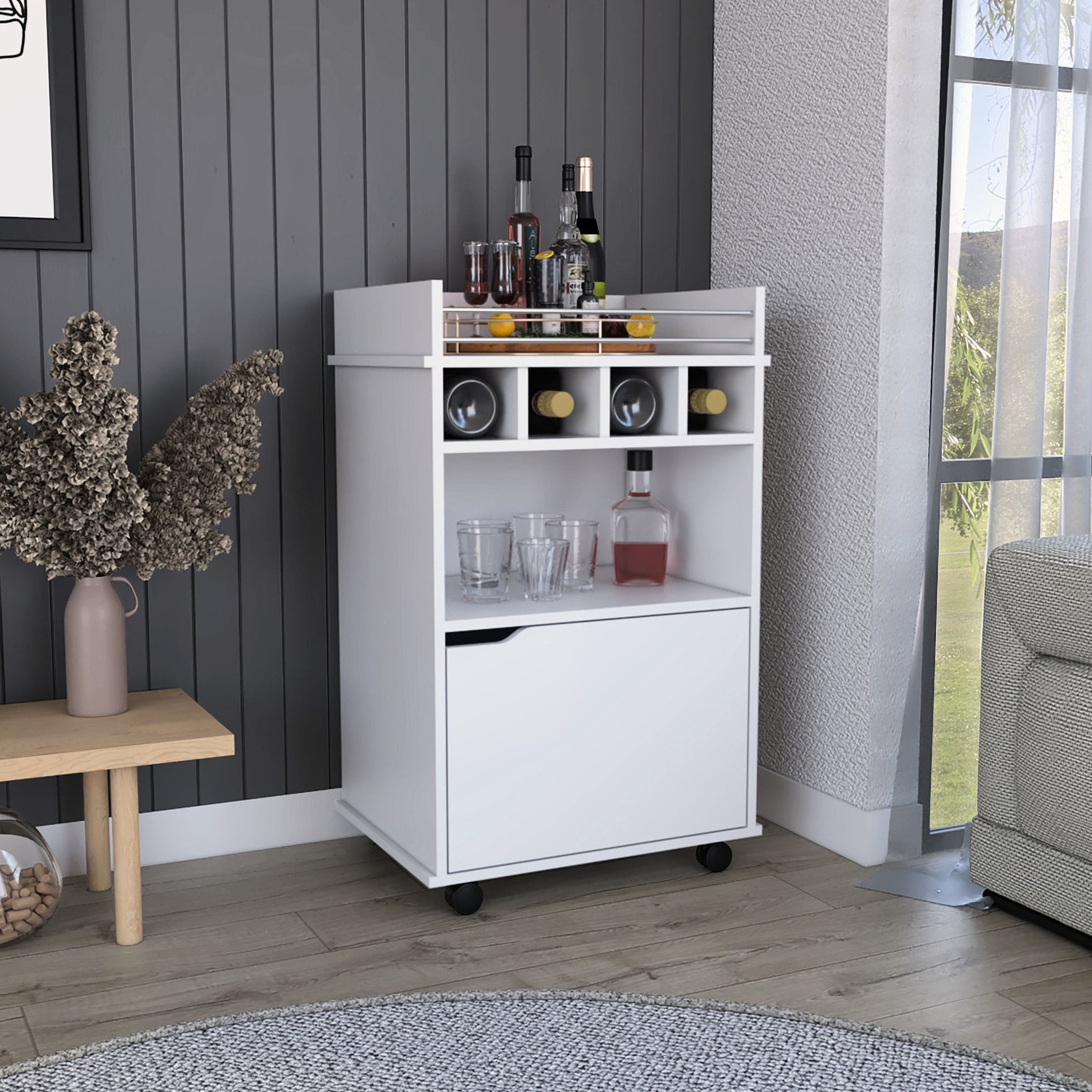 Freestanding cabinet | Arrange drinks and bar tools on shelves | Create ...