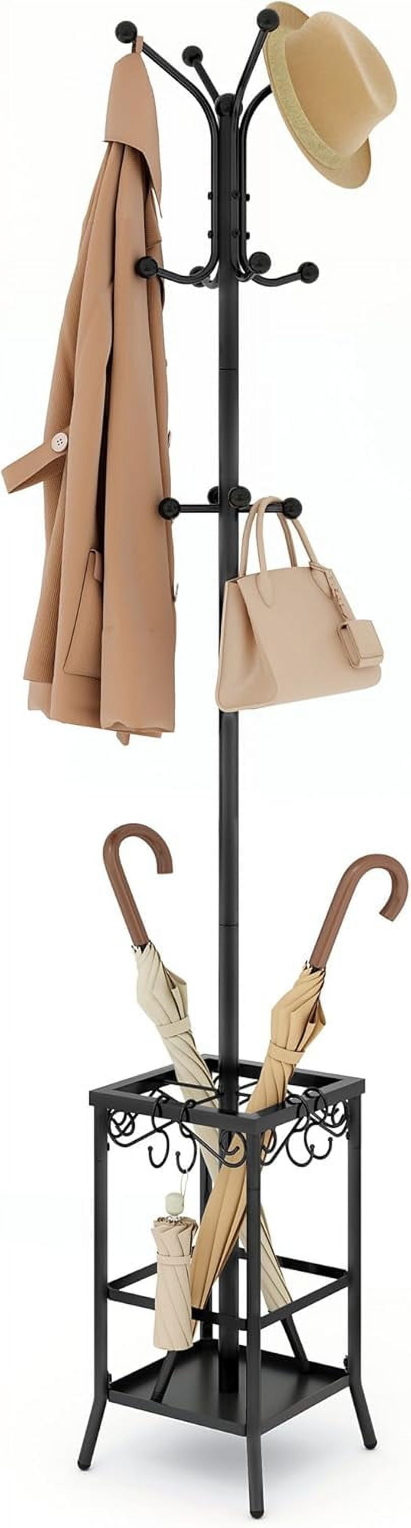 Freestanding coat rack, entryway coat rack, umbrella rack, foyer tree ...
