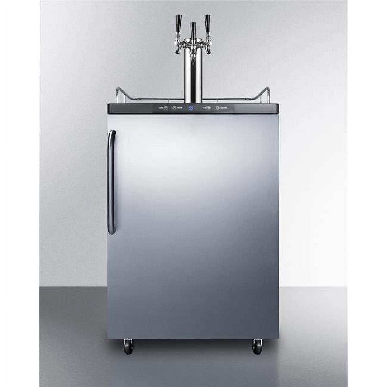 Freestanding residential beer dispenser, auto defrost with triple tap ...