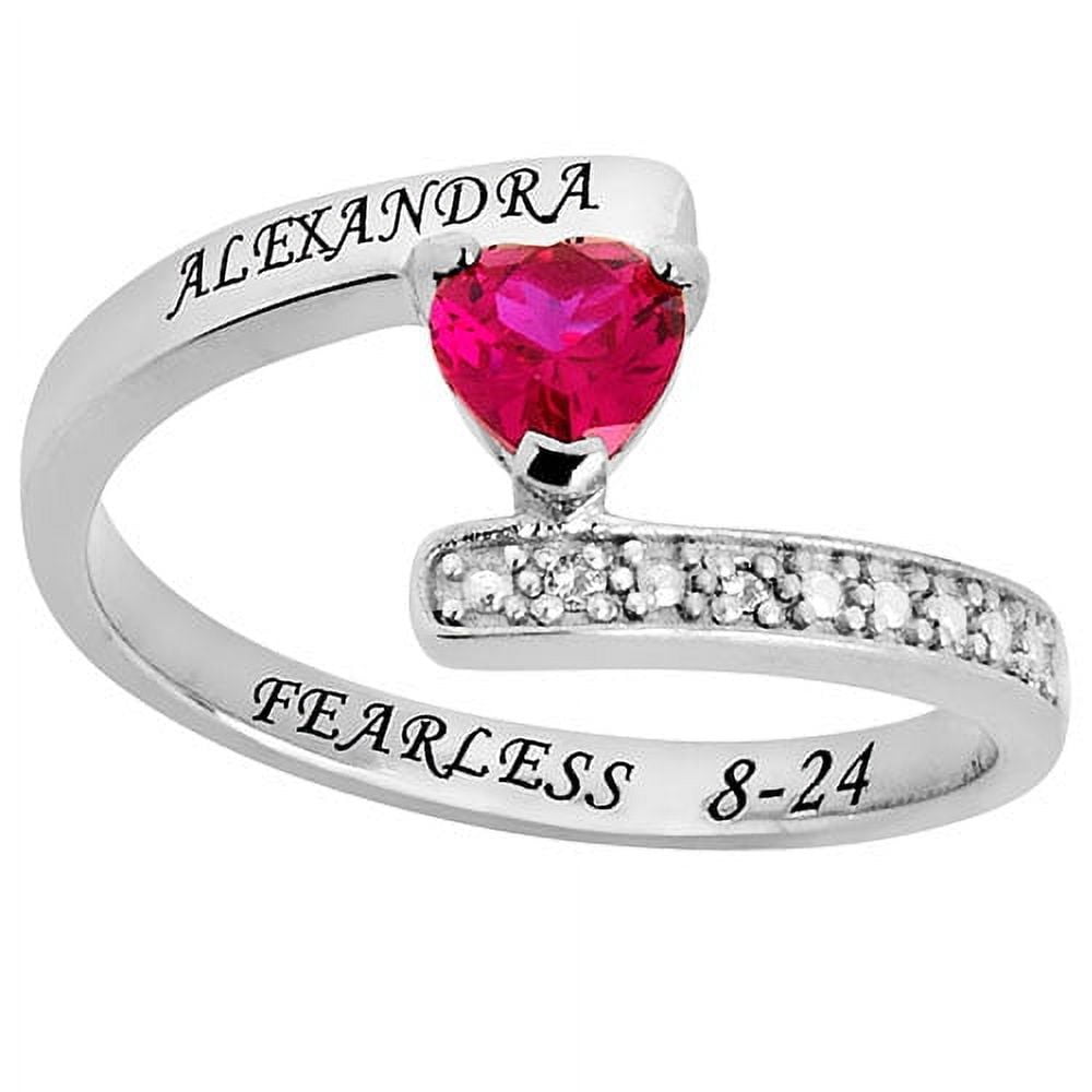 Order Now for 2025 Graduation, Freestyle Heart Birthstone Bypass ...