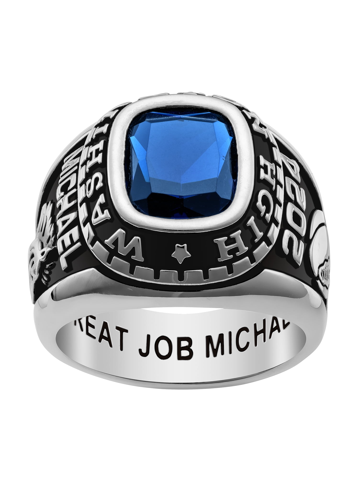 Freestyle Men's Celebrium Large Classic Class Ring, Personalized, High ...