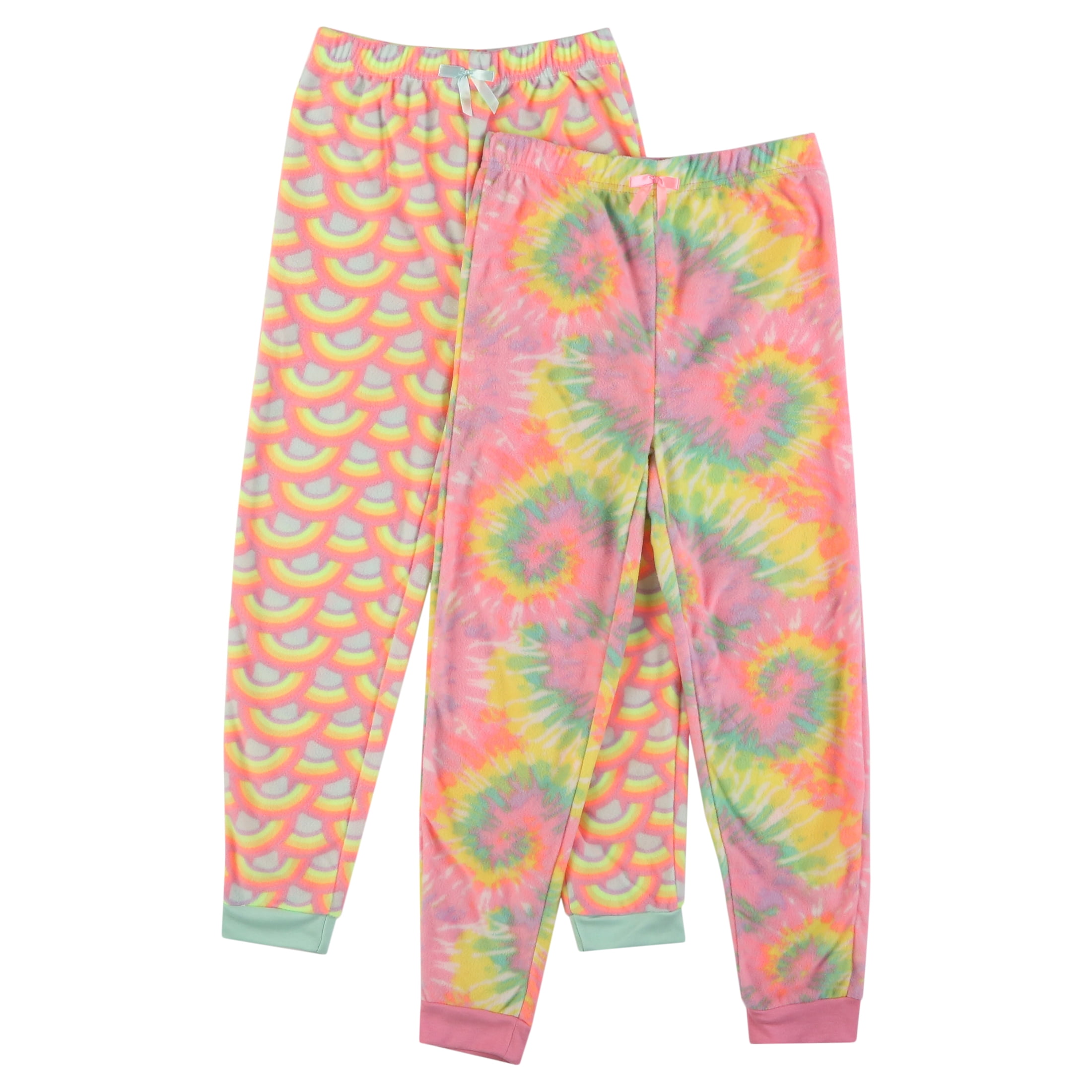 Freestyle Revolution Girls 2 Pack Fleece Pajama Pant Set with Matching ...