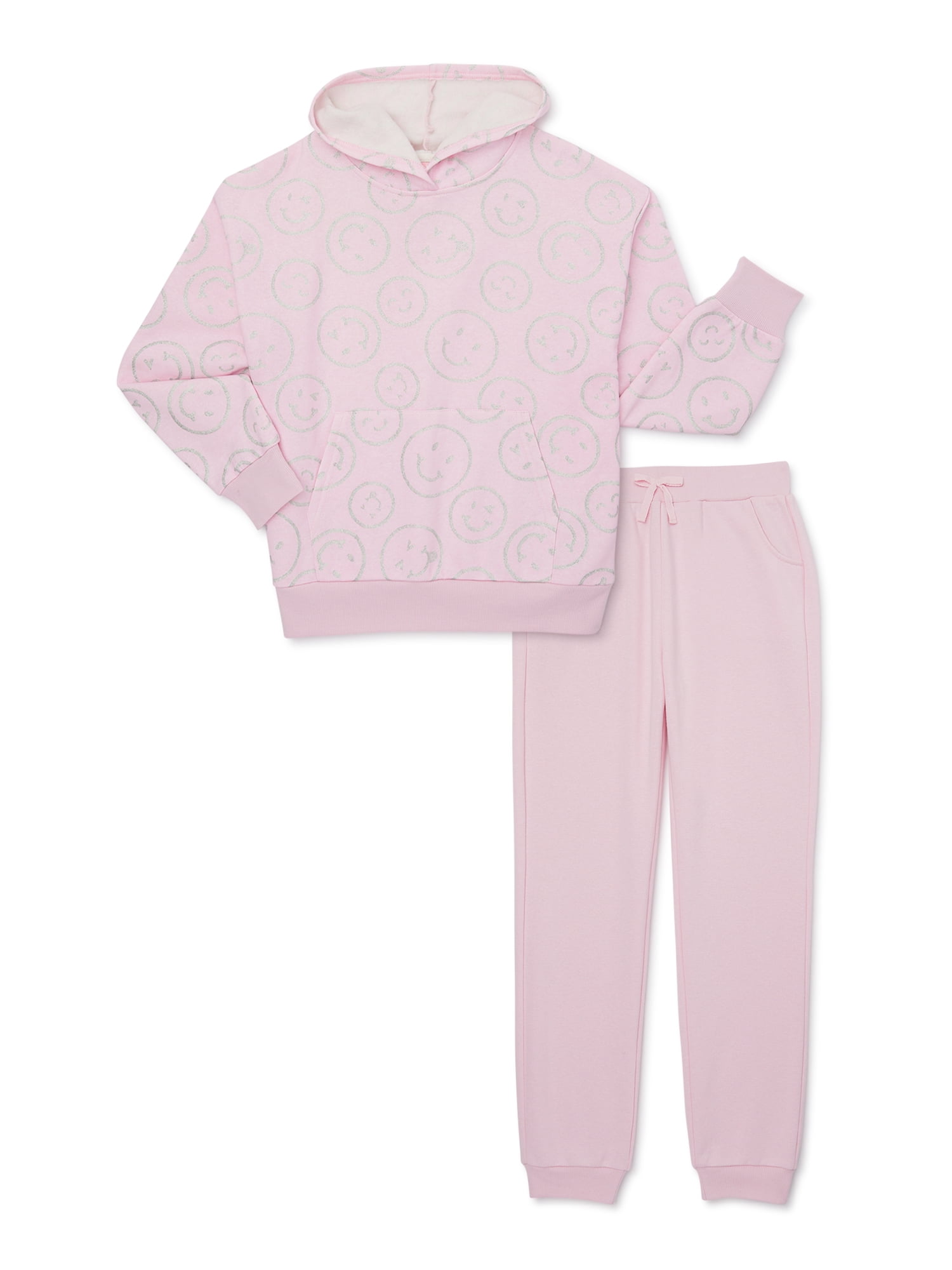 Freestyle Revolution Girls Fleece Hoodie and Joggers Set, 2-Piece ...