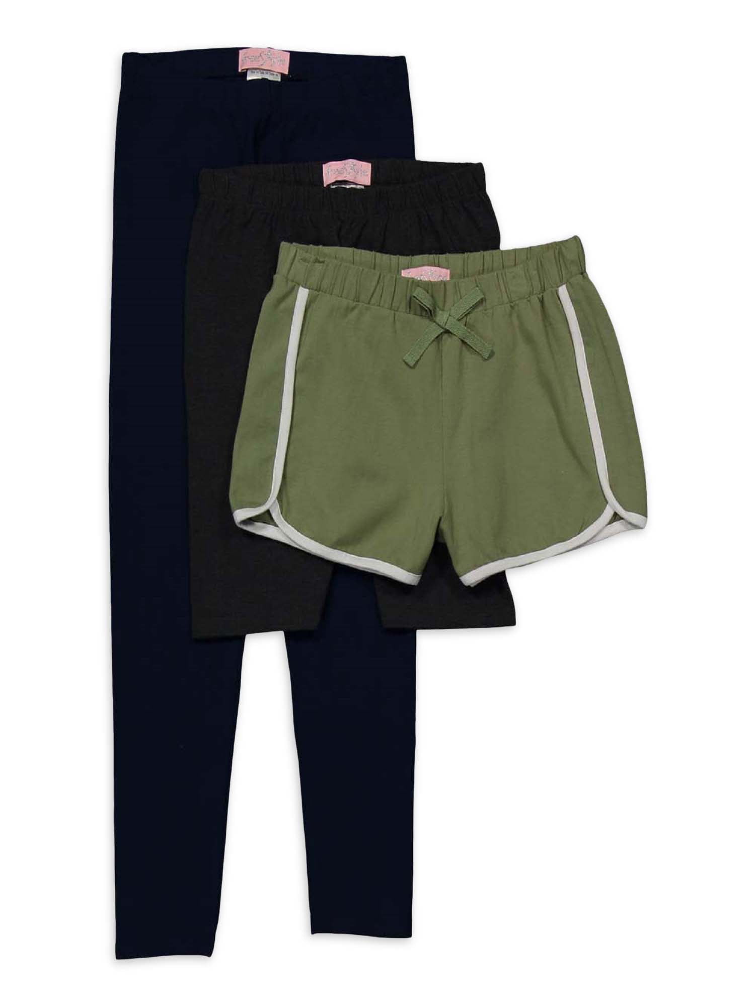 Freestyle Revolution Toddler Girl 3Pk Essential Bottoms Set, Sizes 2T-4T - Walmart.com