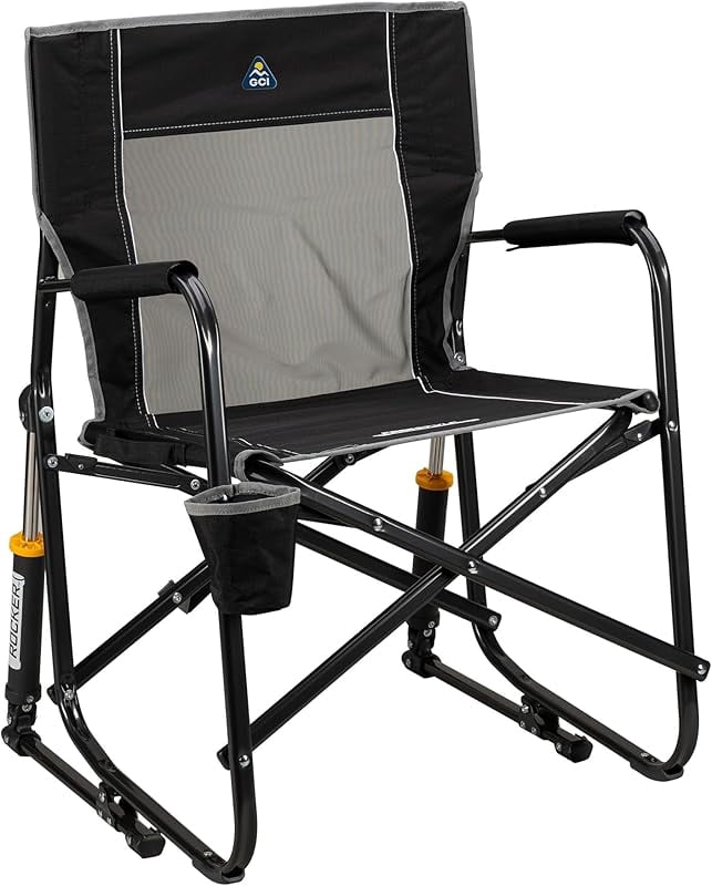 Freestyle Rocker Outdoor Rocking Chair with Beverage Holder - Walmart.com
