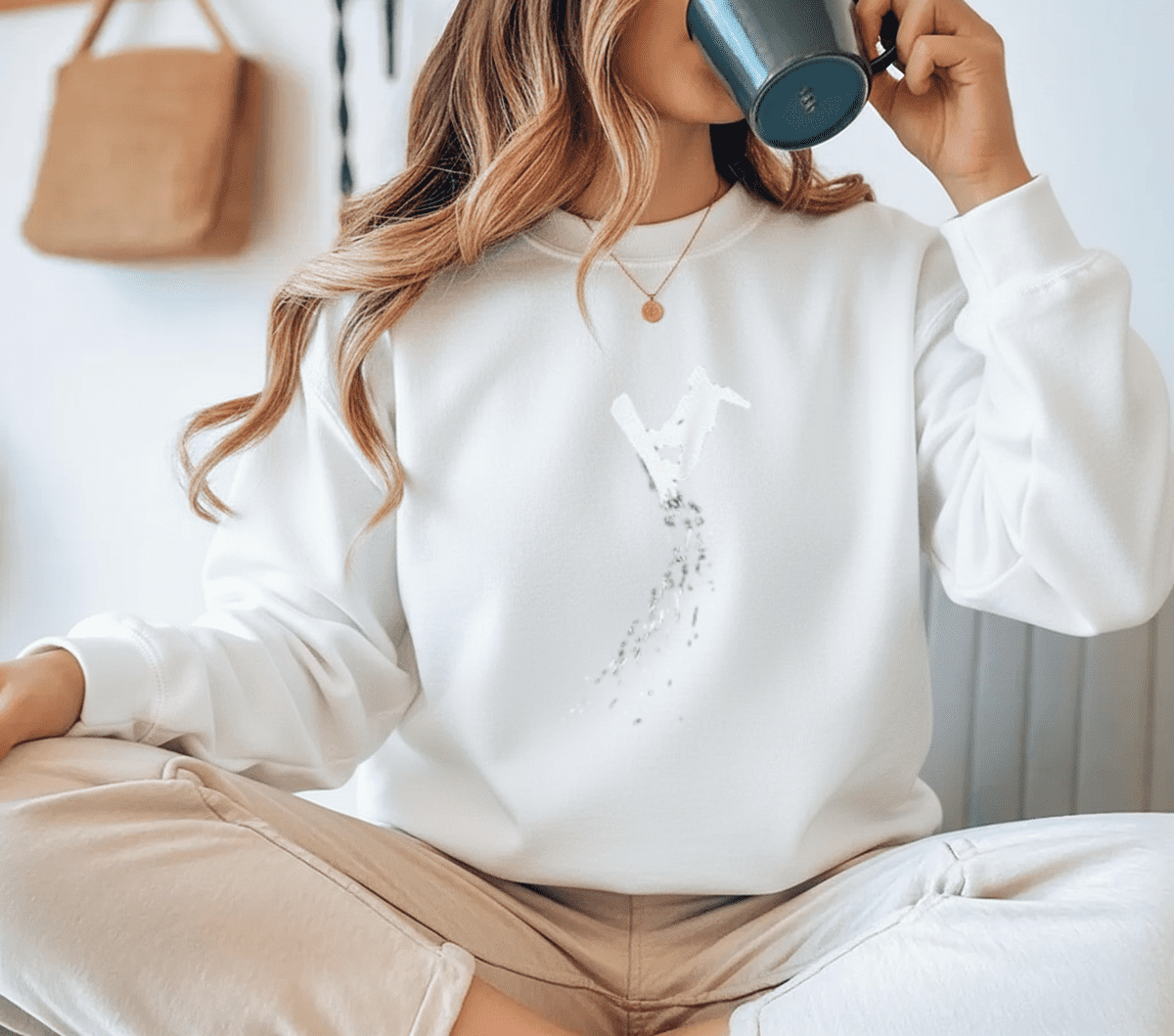 Freestyle Snowboarder & Winter Mountain Sports Graphic Sweatshirt, up ...