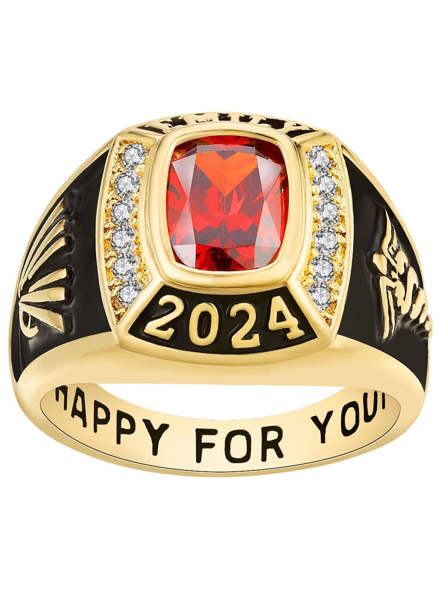 Order Now for 2025 Graduation, Freestyle Women's CZ Square Birthstone ...