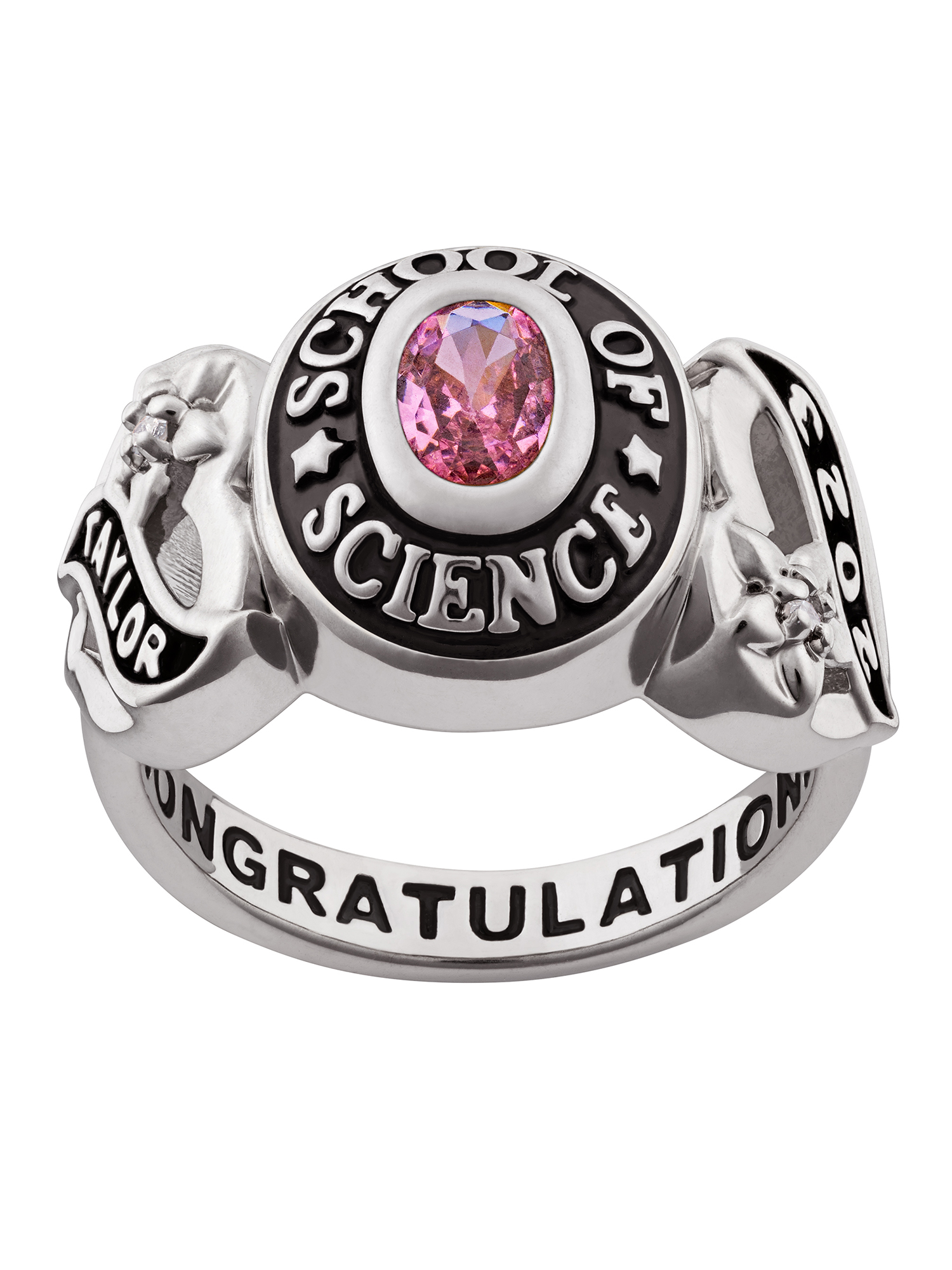 Personalized Women's Girl's Heart Class Ring - Walmart.com