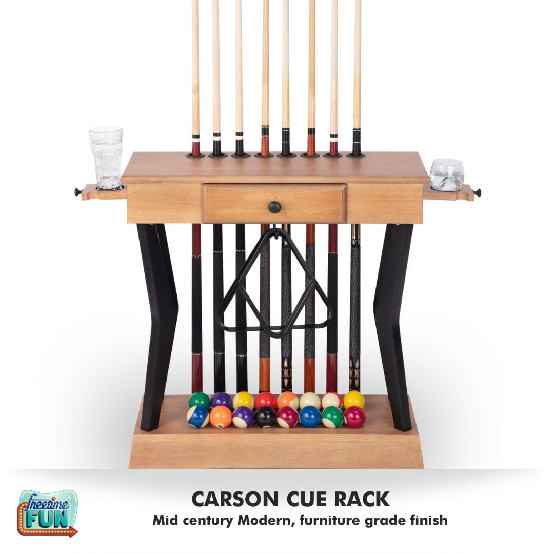 Freetime Fun Carson Pool Cue Holder Floor Stand for 8 Pool Table Sticks ...