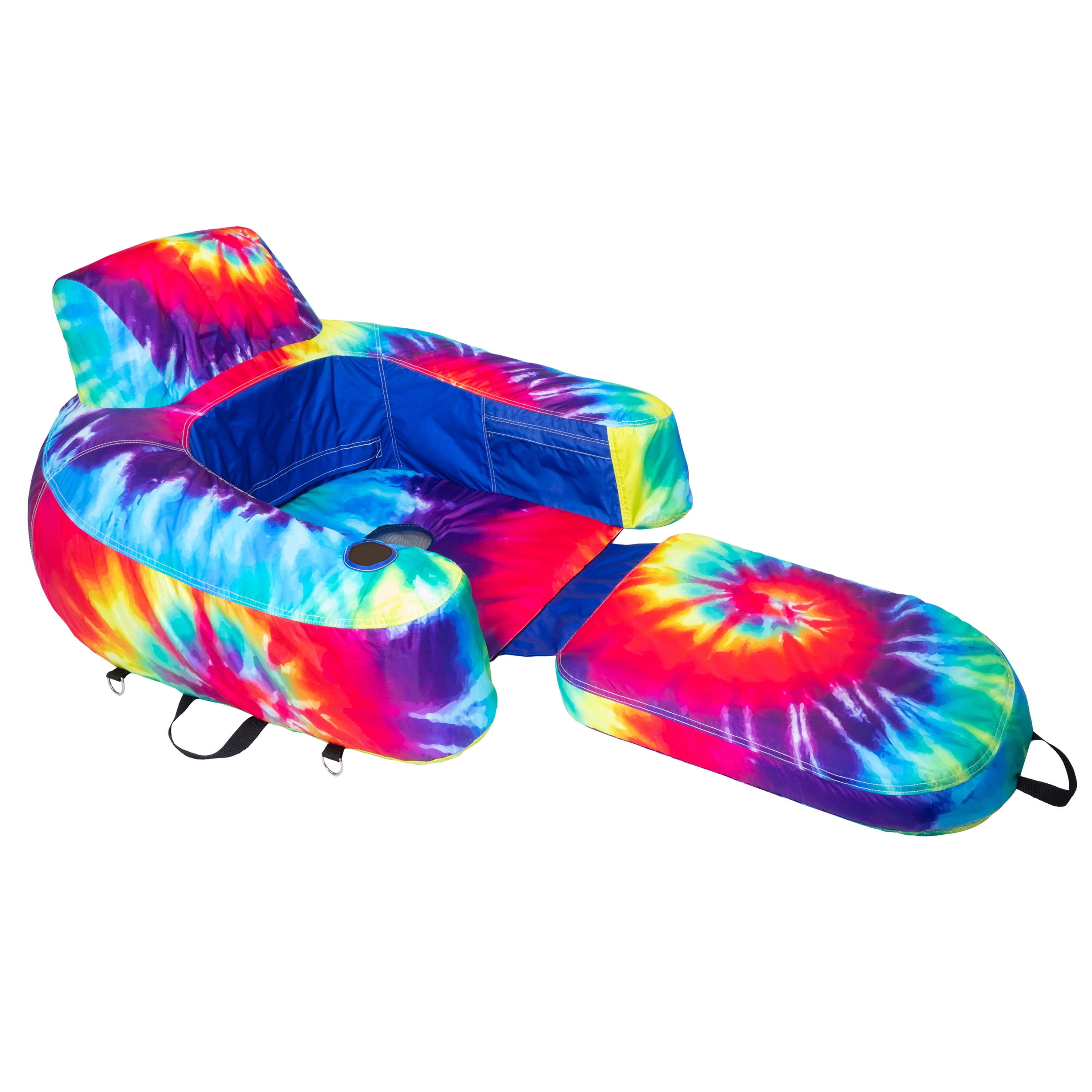 Freetime Fun Adult Swim Recliner with Cup Holder, Inflatable Pool ...