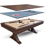 Bluewave Logan 7-Ft 3-In-1 Pool Table W/Benches - Walmart.com