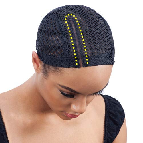 Freetress 5" Lace Part Crochet Wig Cap with Combs Diamond Shape Net (6 ...