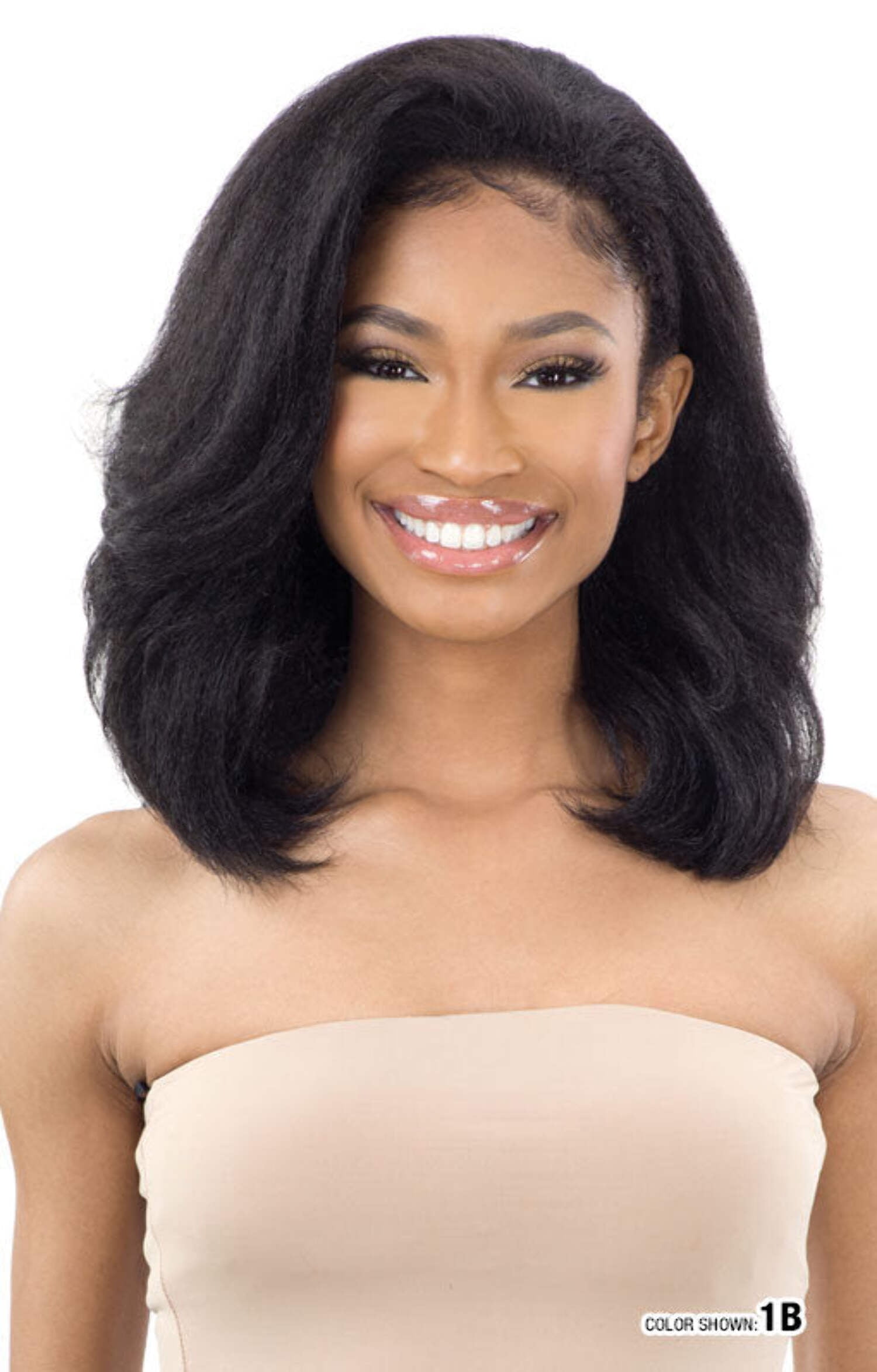Freetress Equal Drawstring Fullcap Half Wig - Natural Roller Set Natural Me - Walmart.com