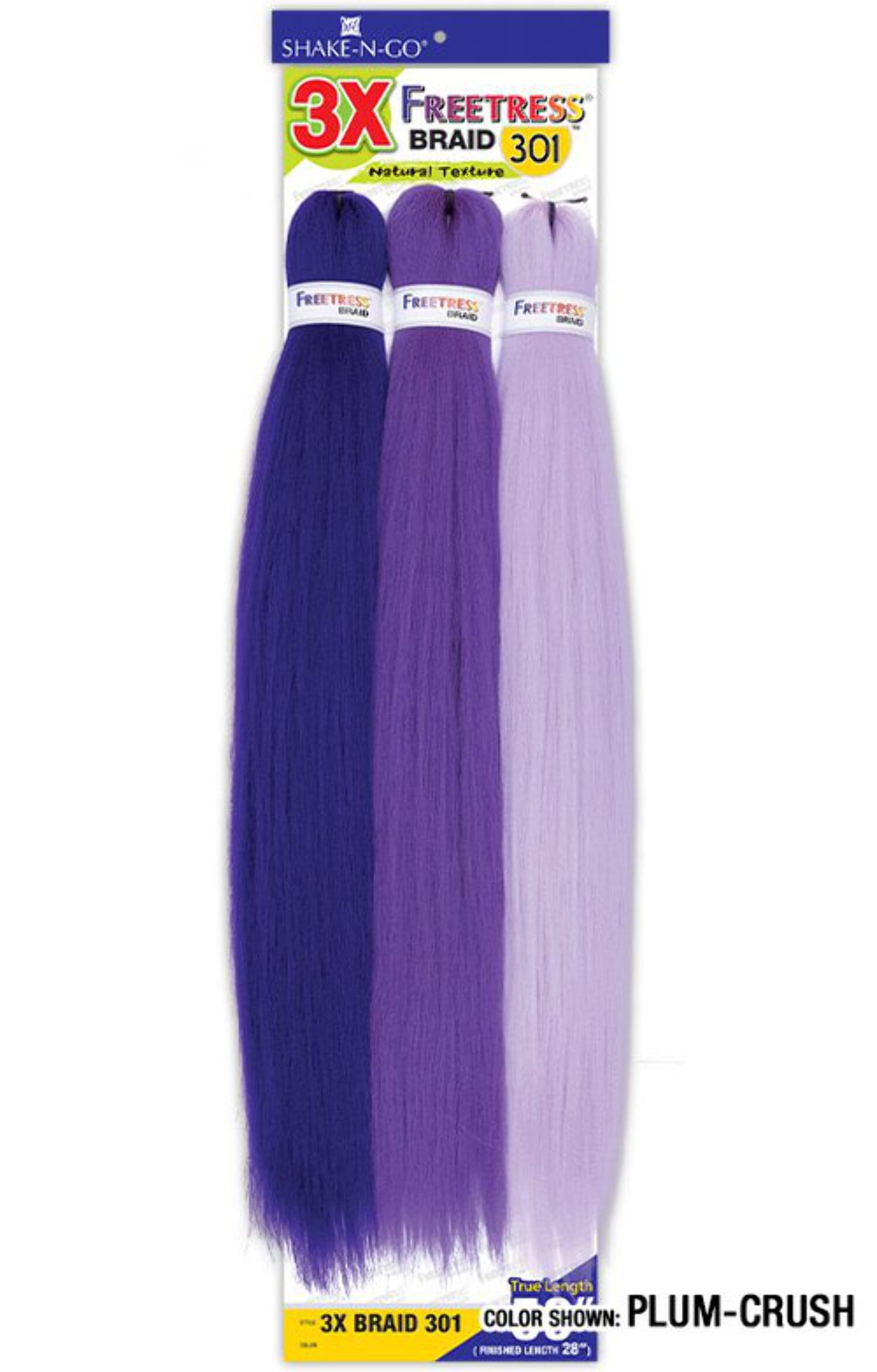 Freetress Synthetic Braid - 3X Pre-Stretched Braid 301 28" - Walmart.com