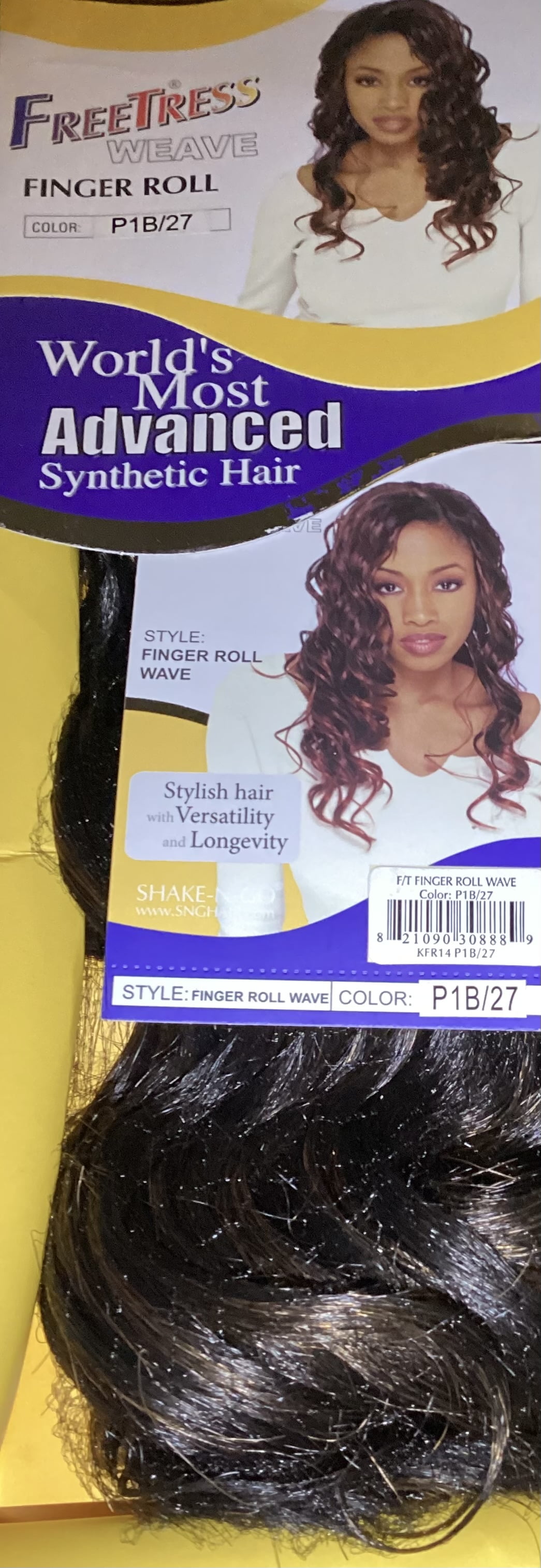 Freetress Weave _ Style: Finger Roll Wave / Color # P1B/27 - Walmart.com