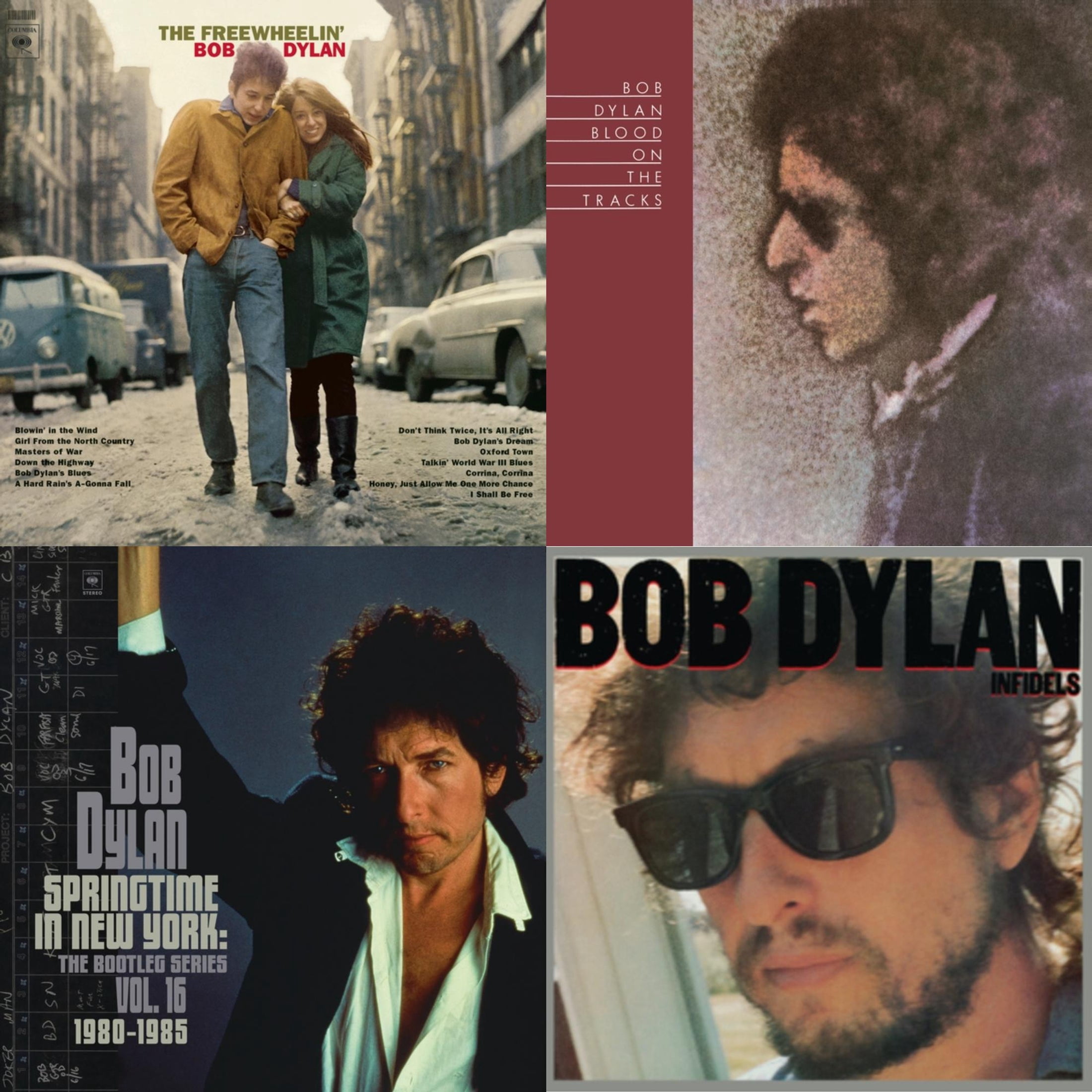 Freewheelin Bob Dylan (140G/Dl Code) & Blood On The Tracks (150G/Dl ...
