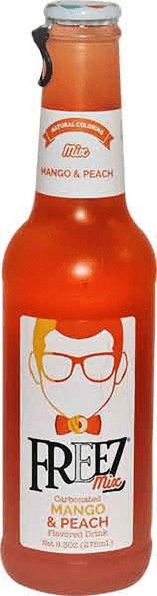 Freez Mix Carbonated Mango Peach Soda, Flavorful 24-Pack Case, 9.3 fl ...