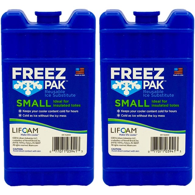 Freez Pak Reusable Ice Pack (2 Pack) Ice Packs for Lunch Bags and ...