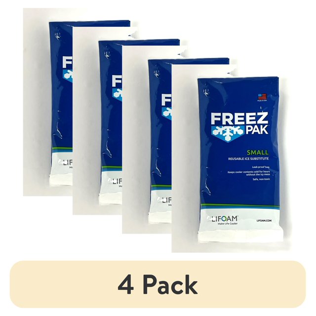(4 pack) Freez Pak Reusable Ice Substitute, Twin Pack, Small bag ...