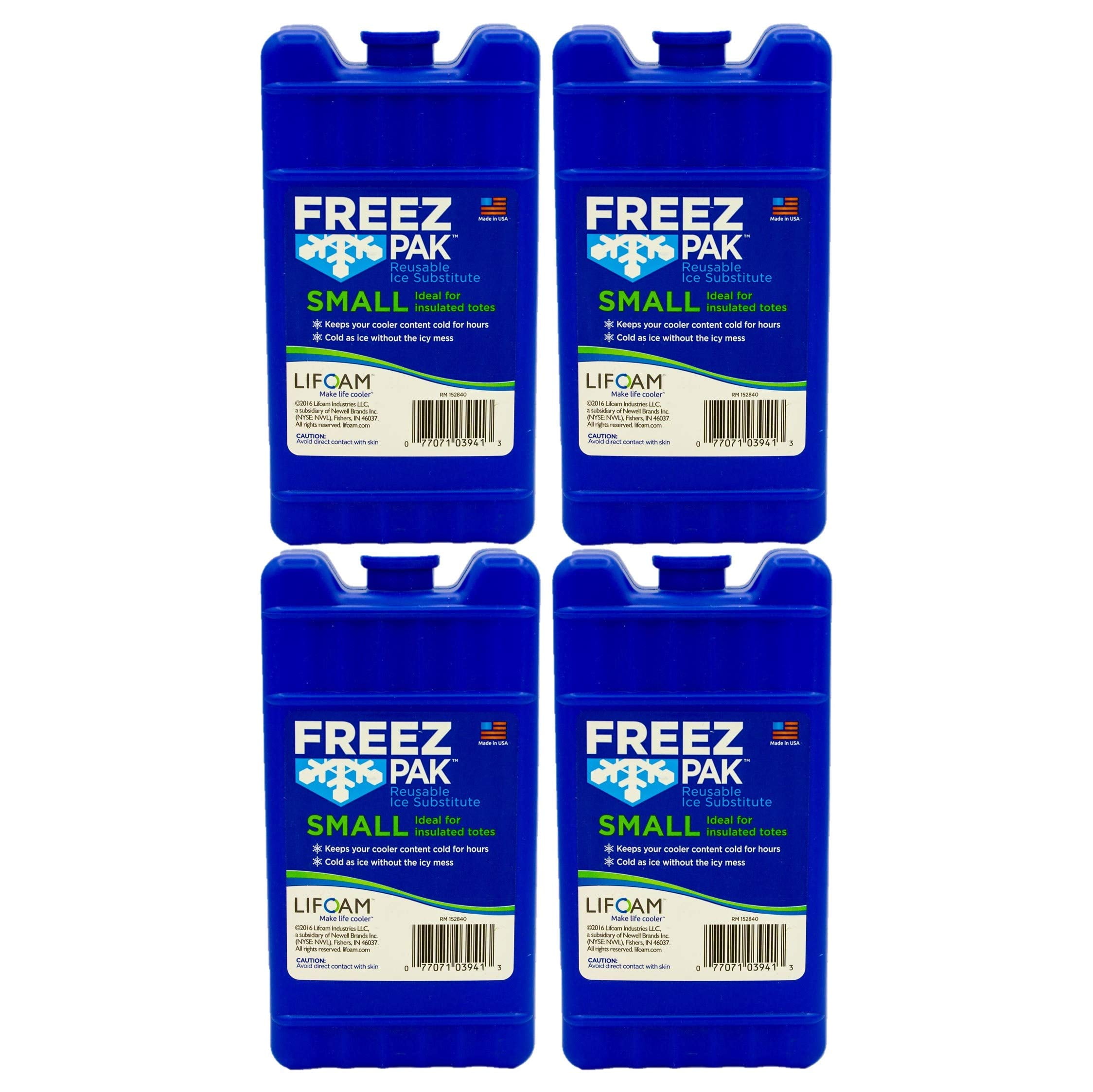 (4 pack) Freez Pak Small Ice Pack Reusable Ice Substitute, Blue ...