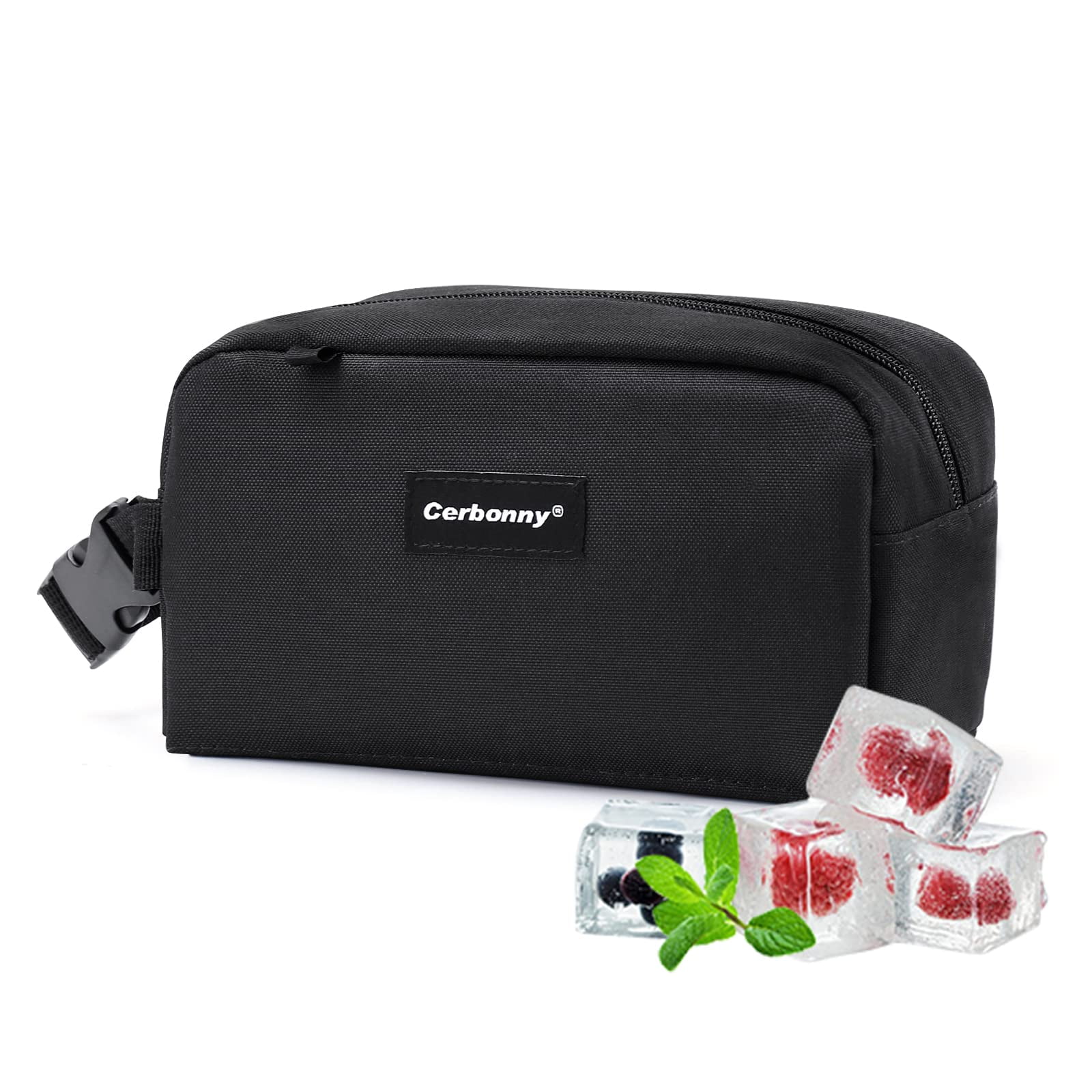 Freezable Lunch Bag with Built-in Ice Packs, Mini Insulated Cooler for ...