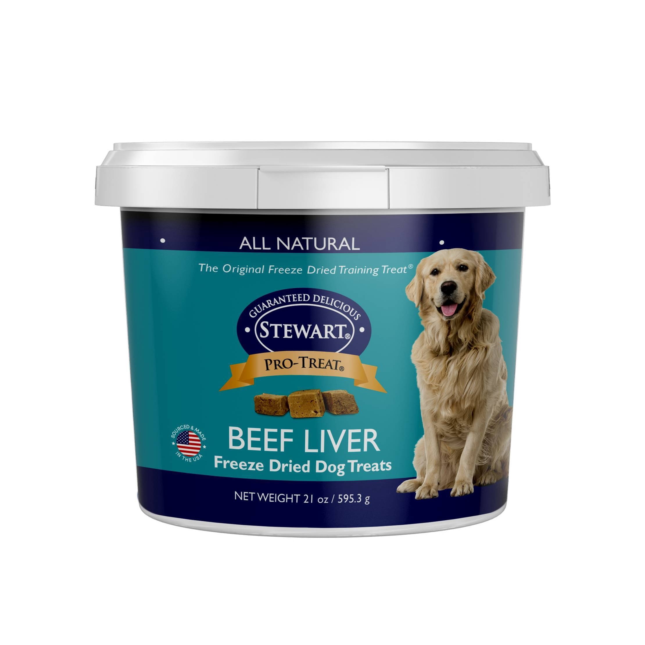 Freeze-Dried Beef Liver Dog Treat - 21oz Tub - Walmart.com