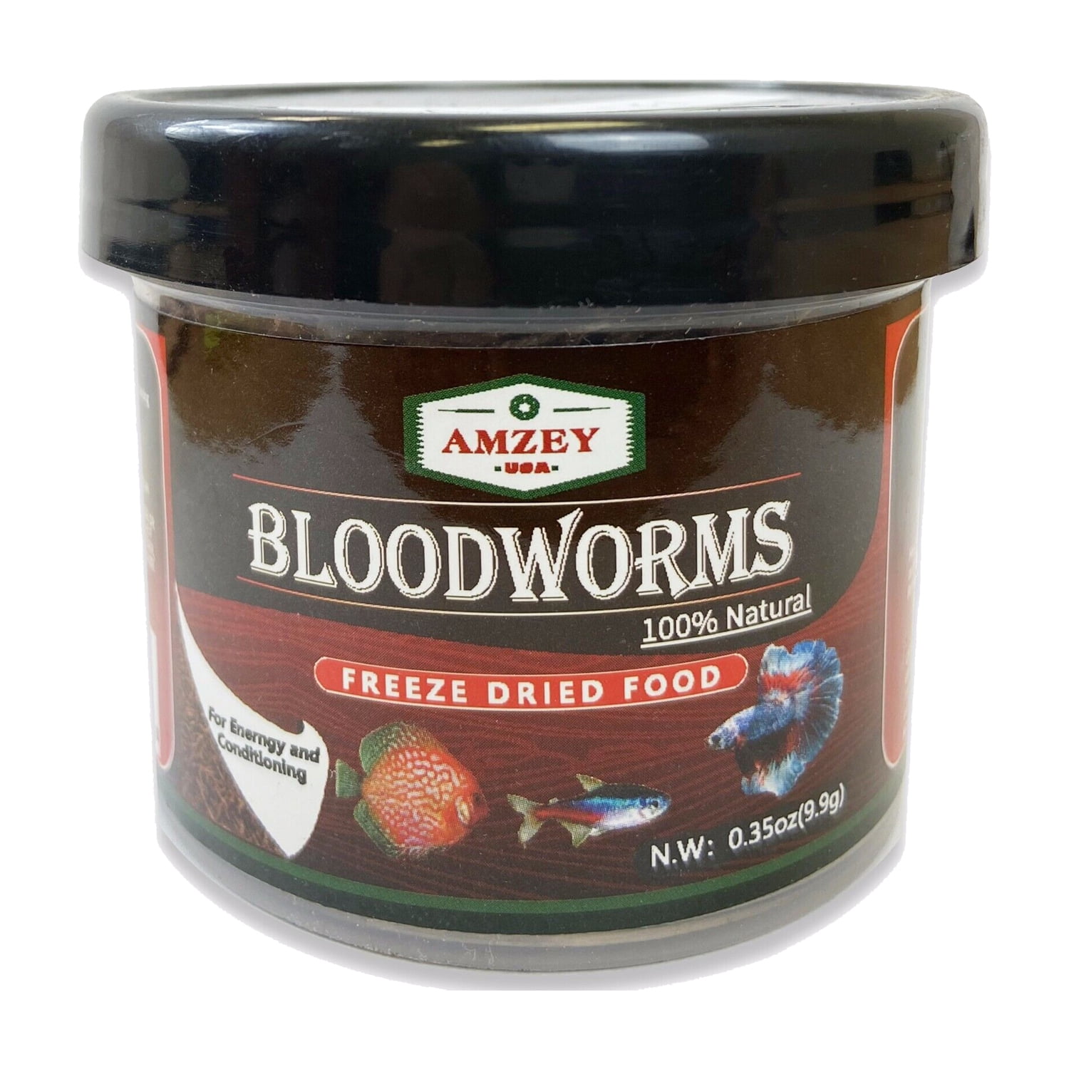 Freeze Dried Bloodworm 0.35 oz, 100% Natural Freeze Dried Blood Worms ...