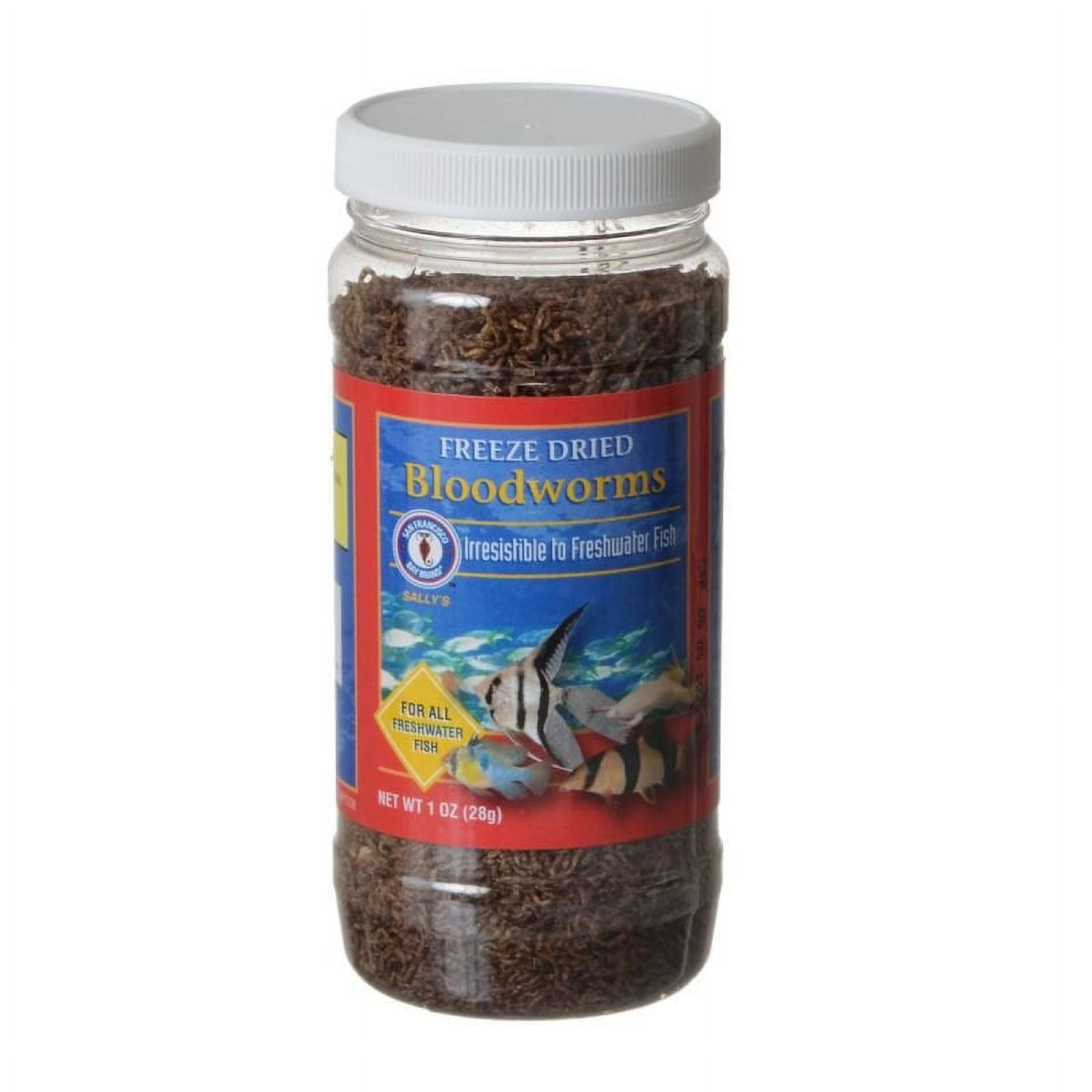 Freeze Dried Bloodworms for Freshwater Fish - Single Ingredient Food ...