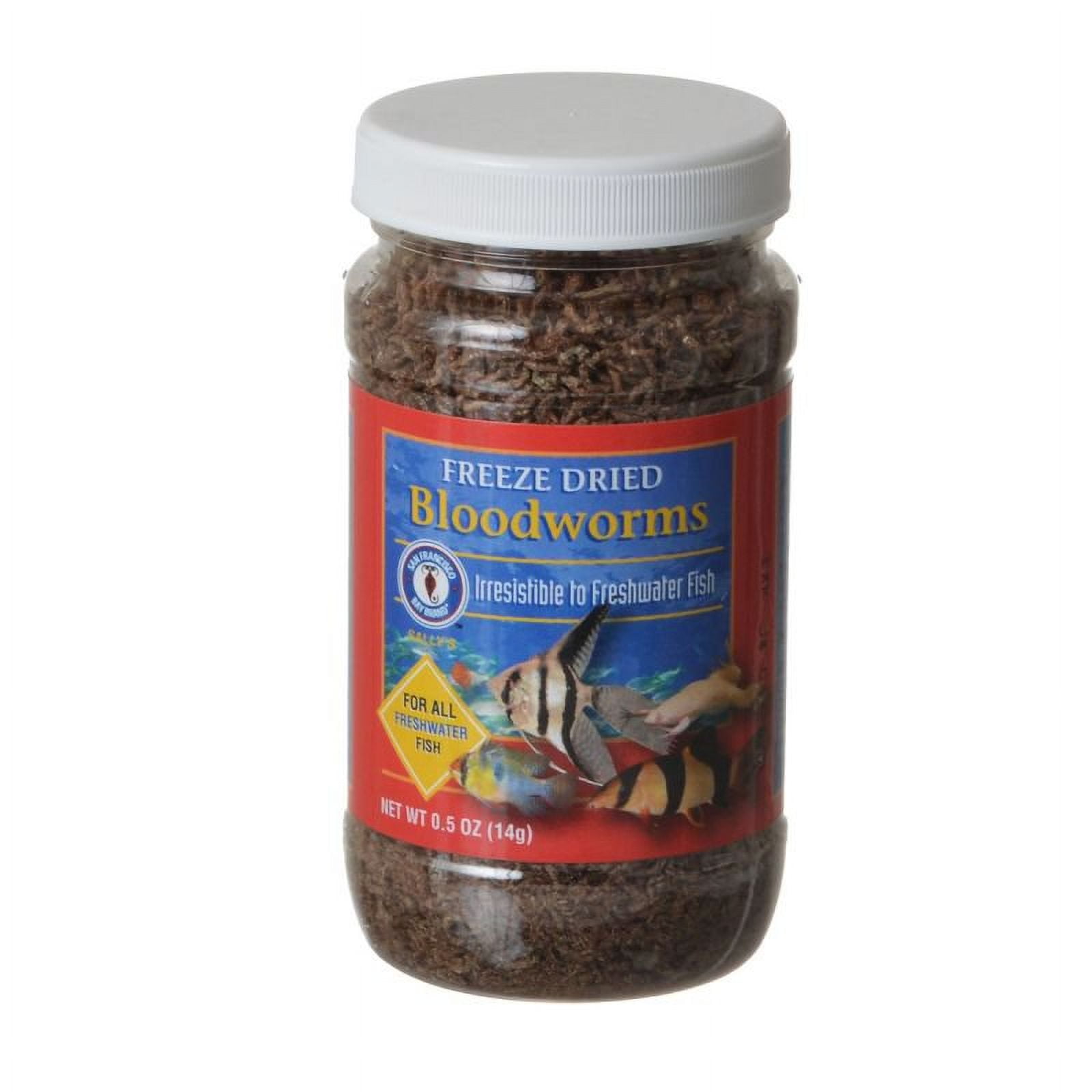 Freeze Dried Bloodworms for Freshwater Fish - Single Ingredient Food ...