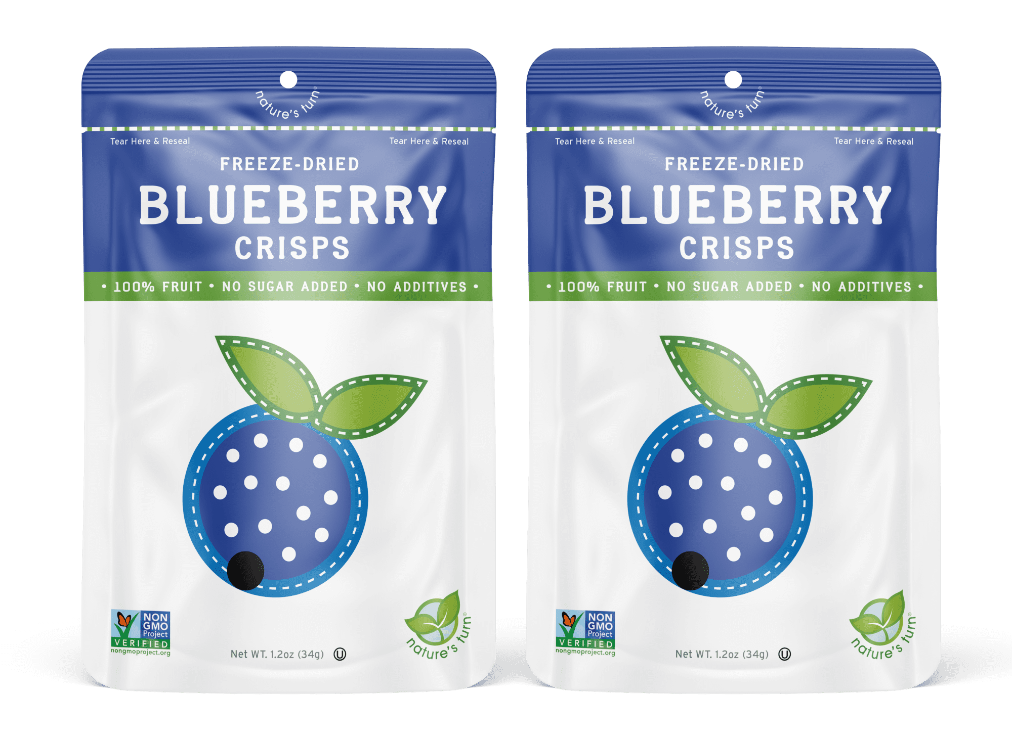 Freeze-Dried Blueberry Crisps - Walmart.com