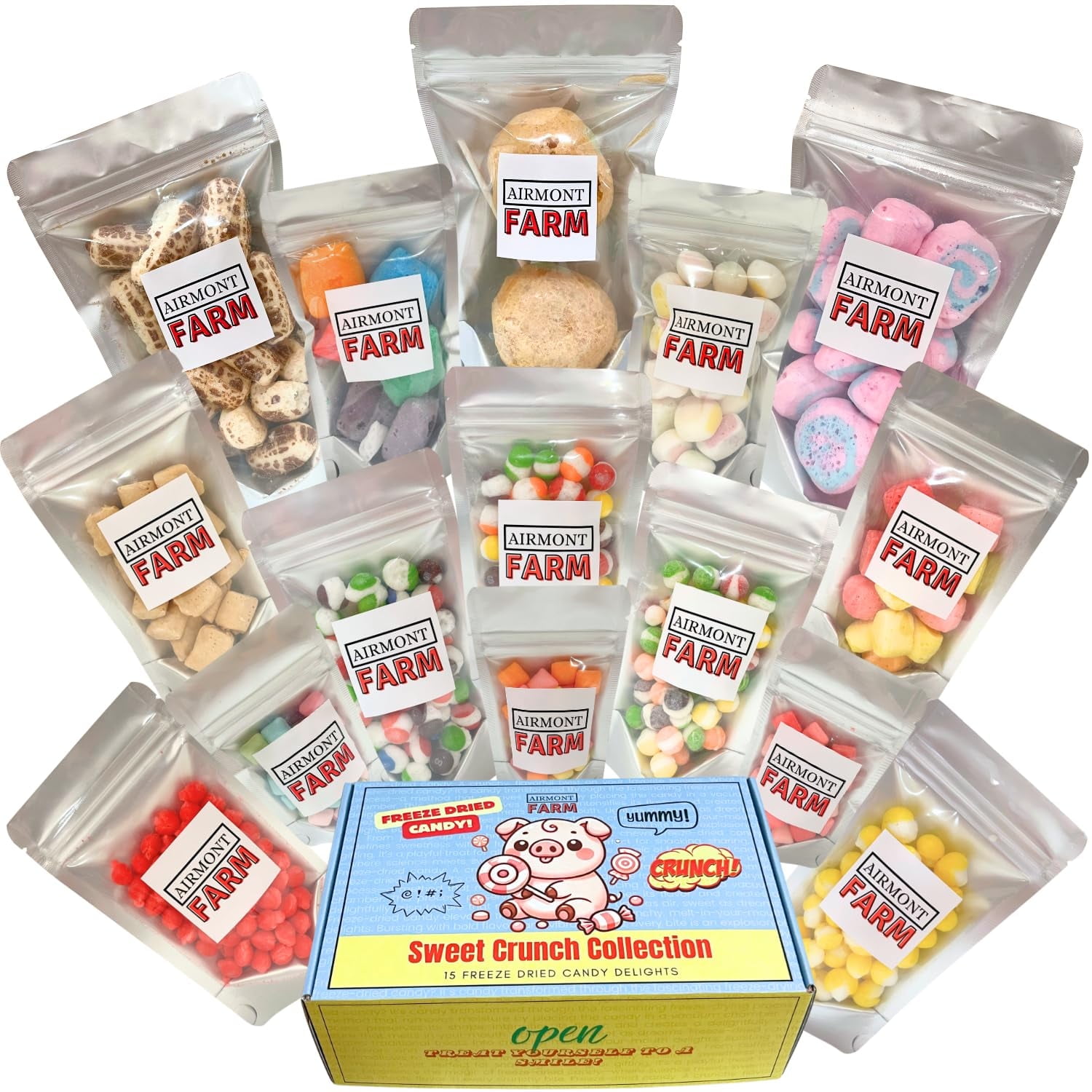 Freeze Dried Candy 15 Pack Variety Set Gift Assortment Box - Sweet ...
