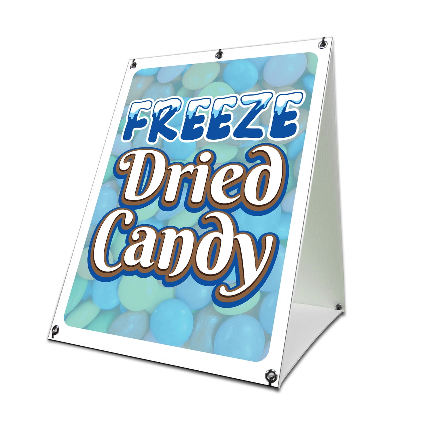 Freeze Dried Candy 18" x 24" A-frame Sidewalk Sign| Advertise Your ...